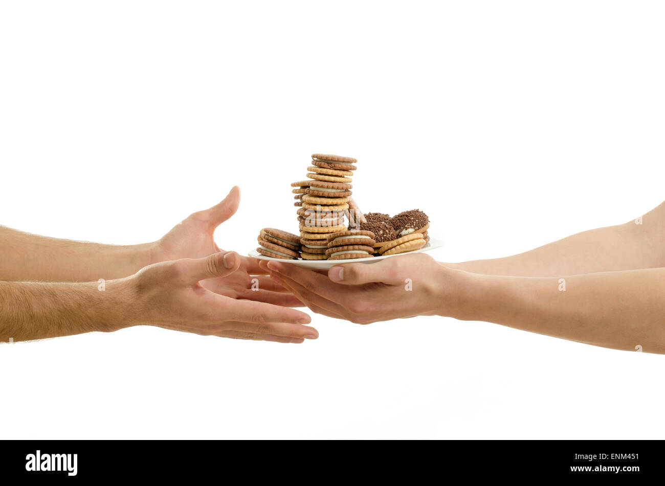 Receiving chocolate hi-res stock photography and images - Alamy