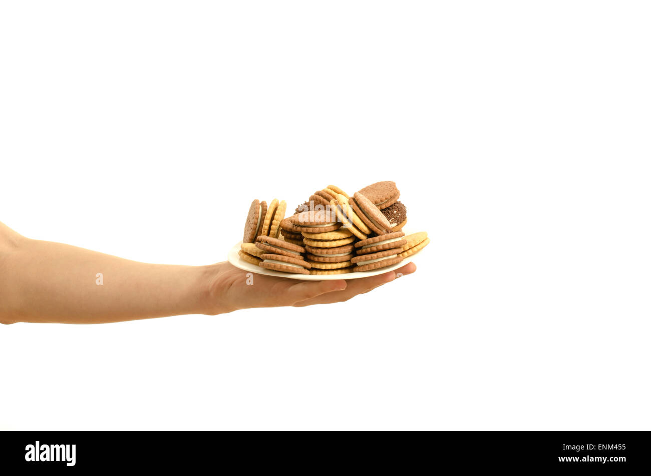 Hand offering candy hi-res stock photography and images - Alamy
