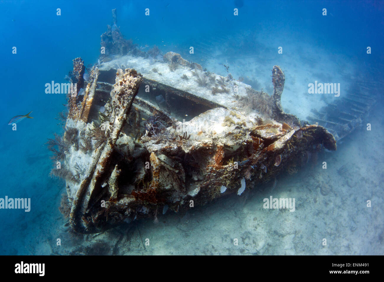 The Benwood collided with another ship while running dark one night off ...