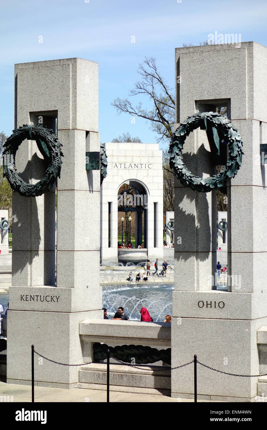 WWII Memorial in Washington DC Stock Photo - Alamy