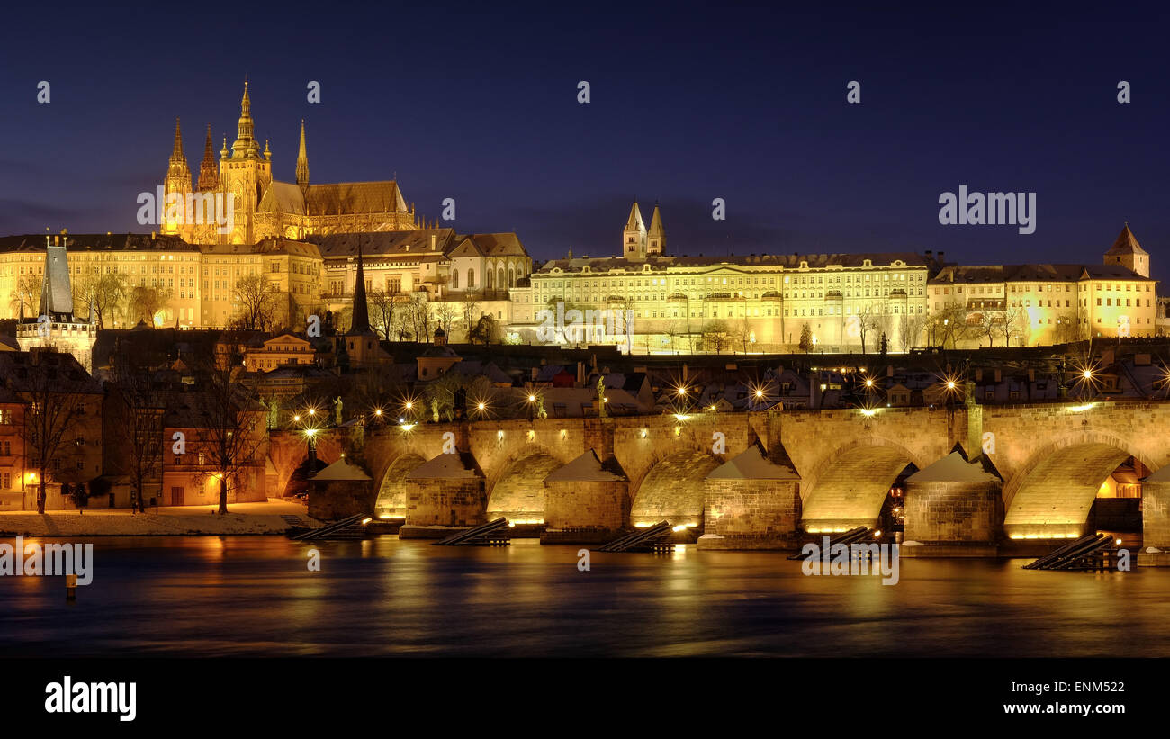 Prague the golden, panorama Stock Photo - Alamy