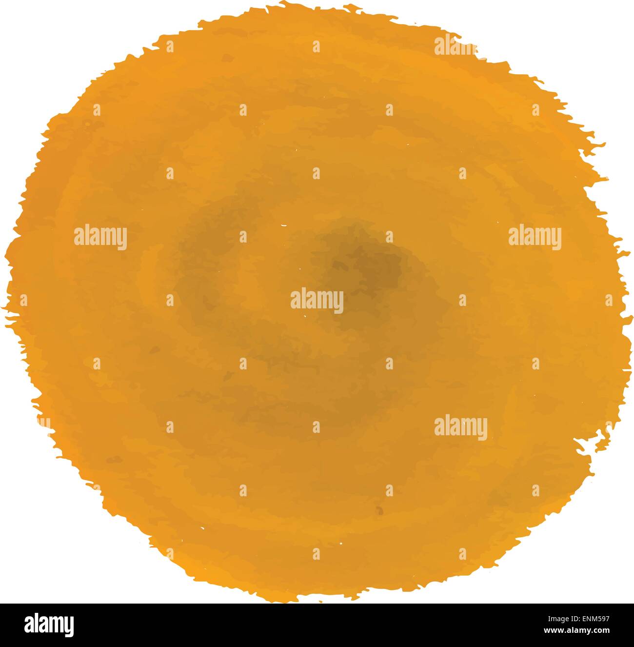 Splash watercolor round background with rough edges. Vector ...