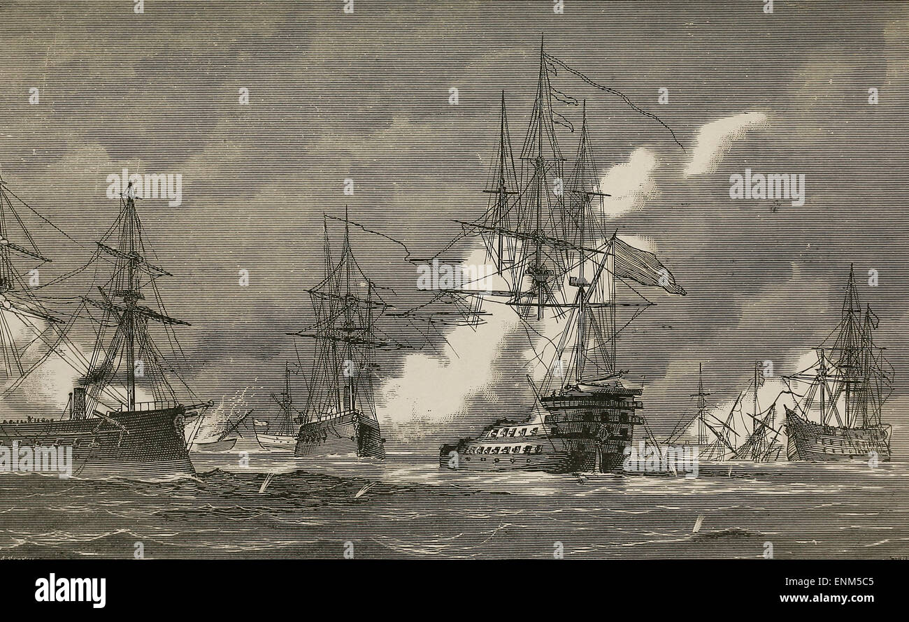 Battle of Lissa 1866 Stock Photo - Alamy