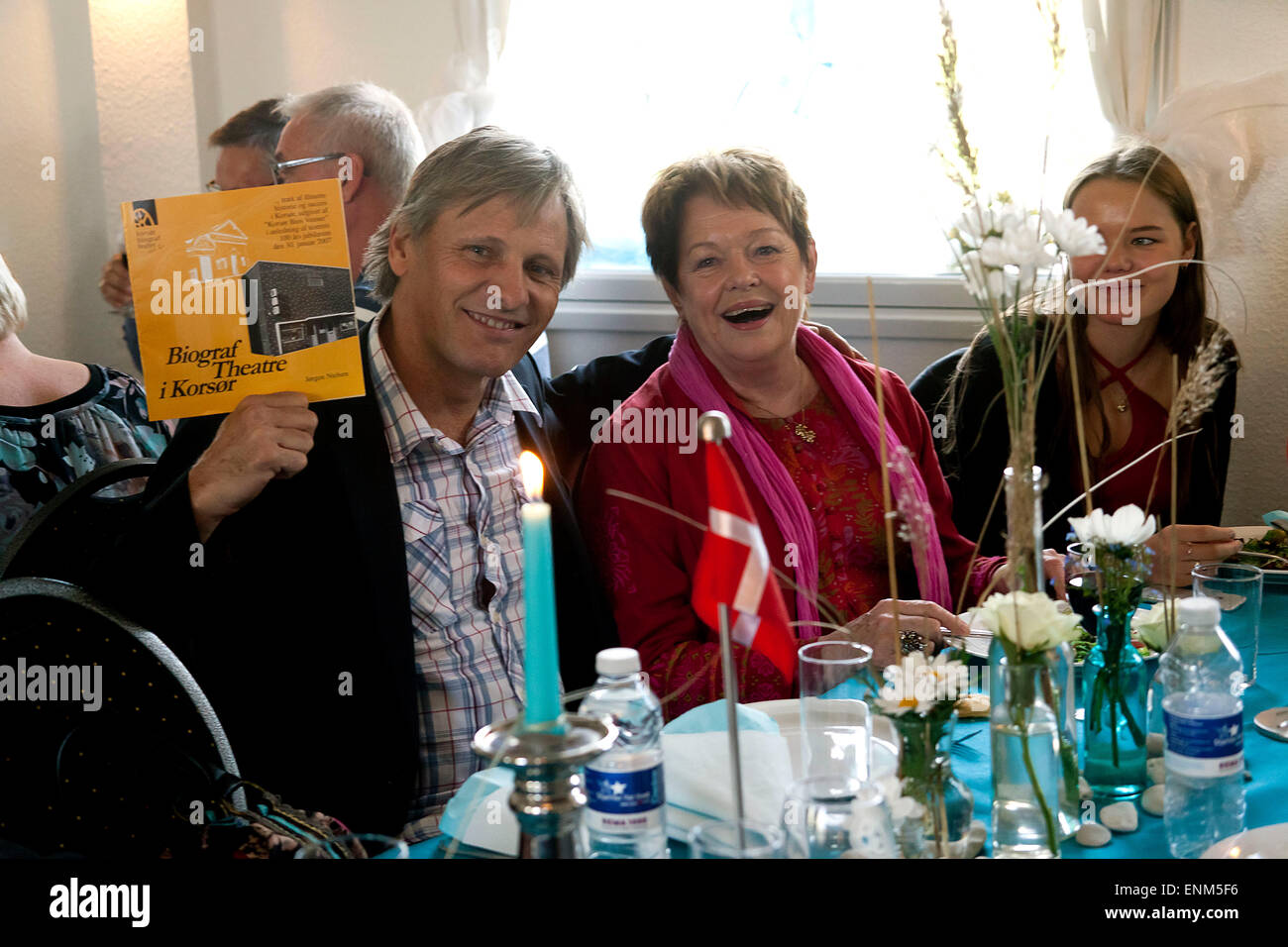 Korsor, Denmark. 07th May, 2015. Viggo Mortensen together with co ...