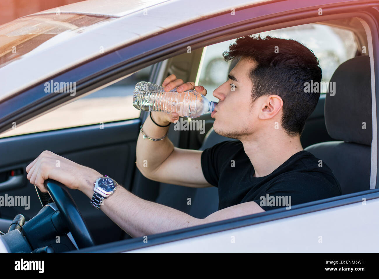 Drinking Water While Driving Survey Finds Van Drivers Are Failing To