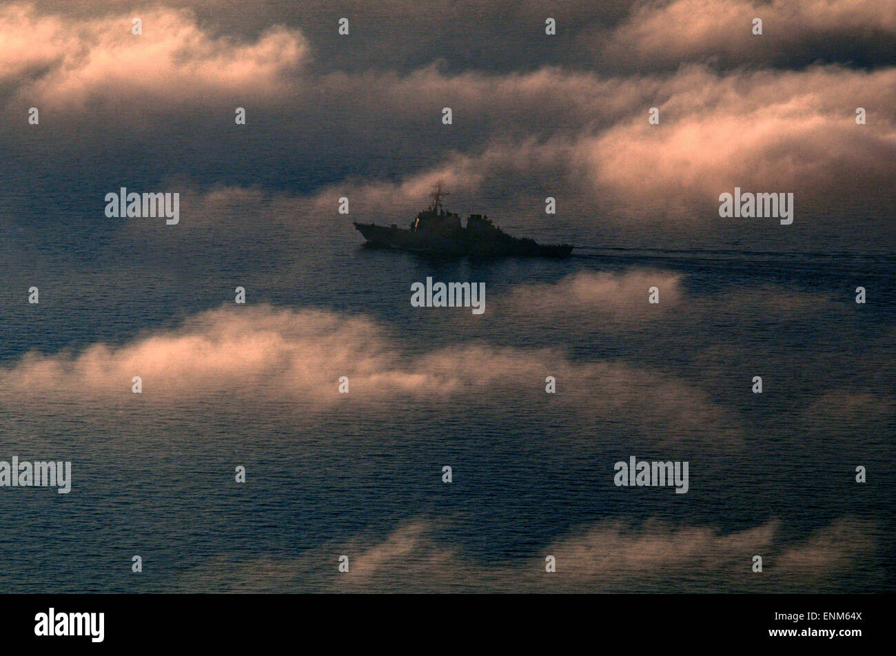 US Navy Arleigh Burke-class guided-missile destroyer USS Laboon ...
