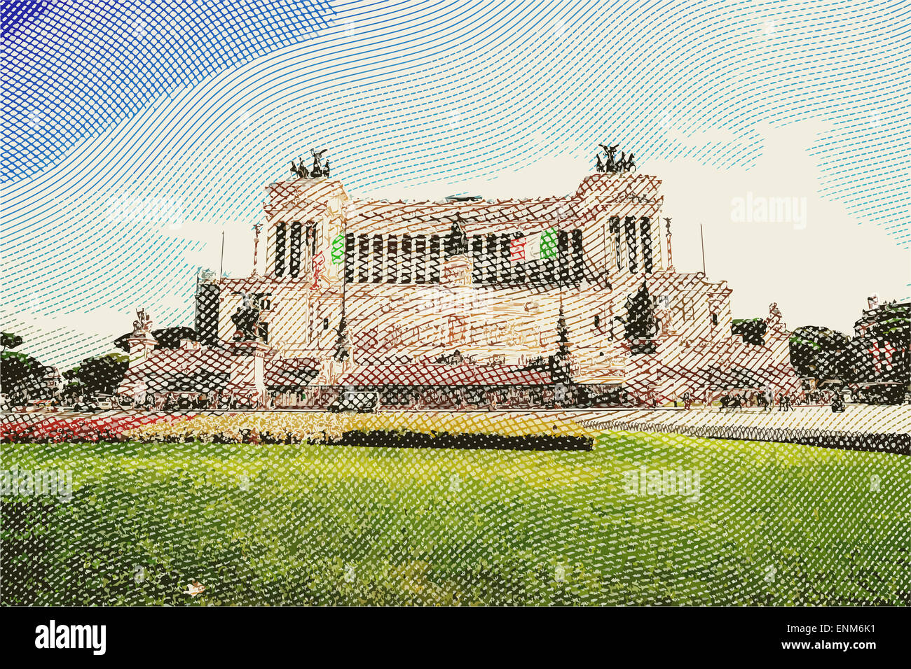 memorial Vittoriano, Rome Stock Photo - Alamy