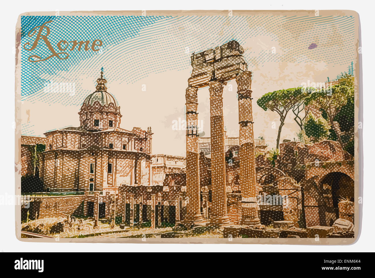 Ruins of the Roman Forum Stock Photo - Alamy