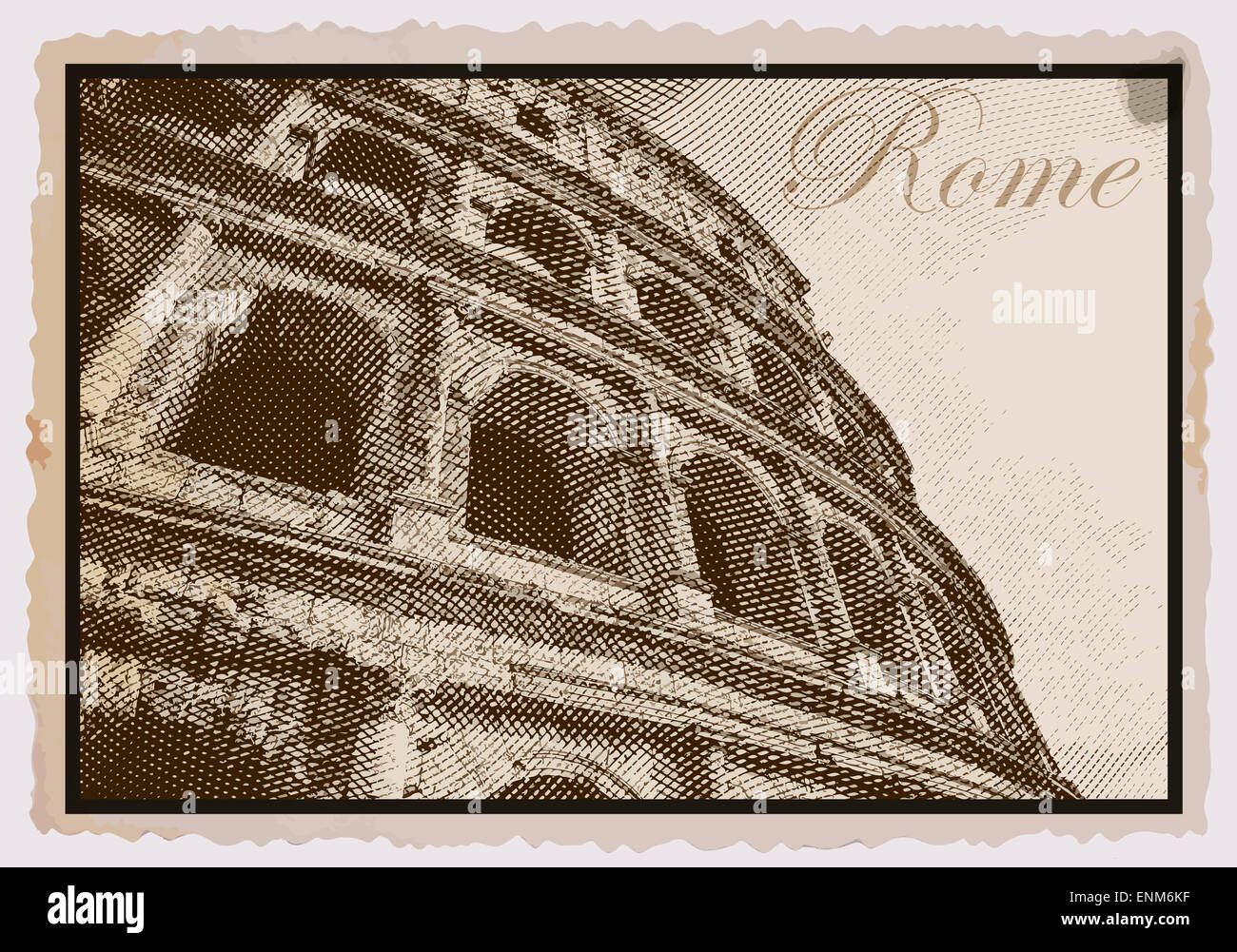 Colloseum engraving hi-res stock photography and images - Alamy