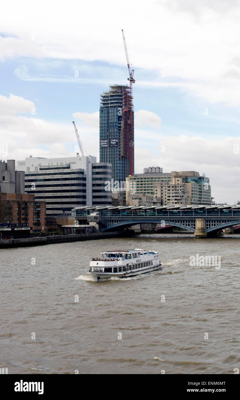 Construction of the South Bank Tower Stock Photo - Alamy