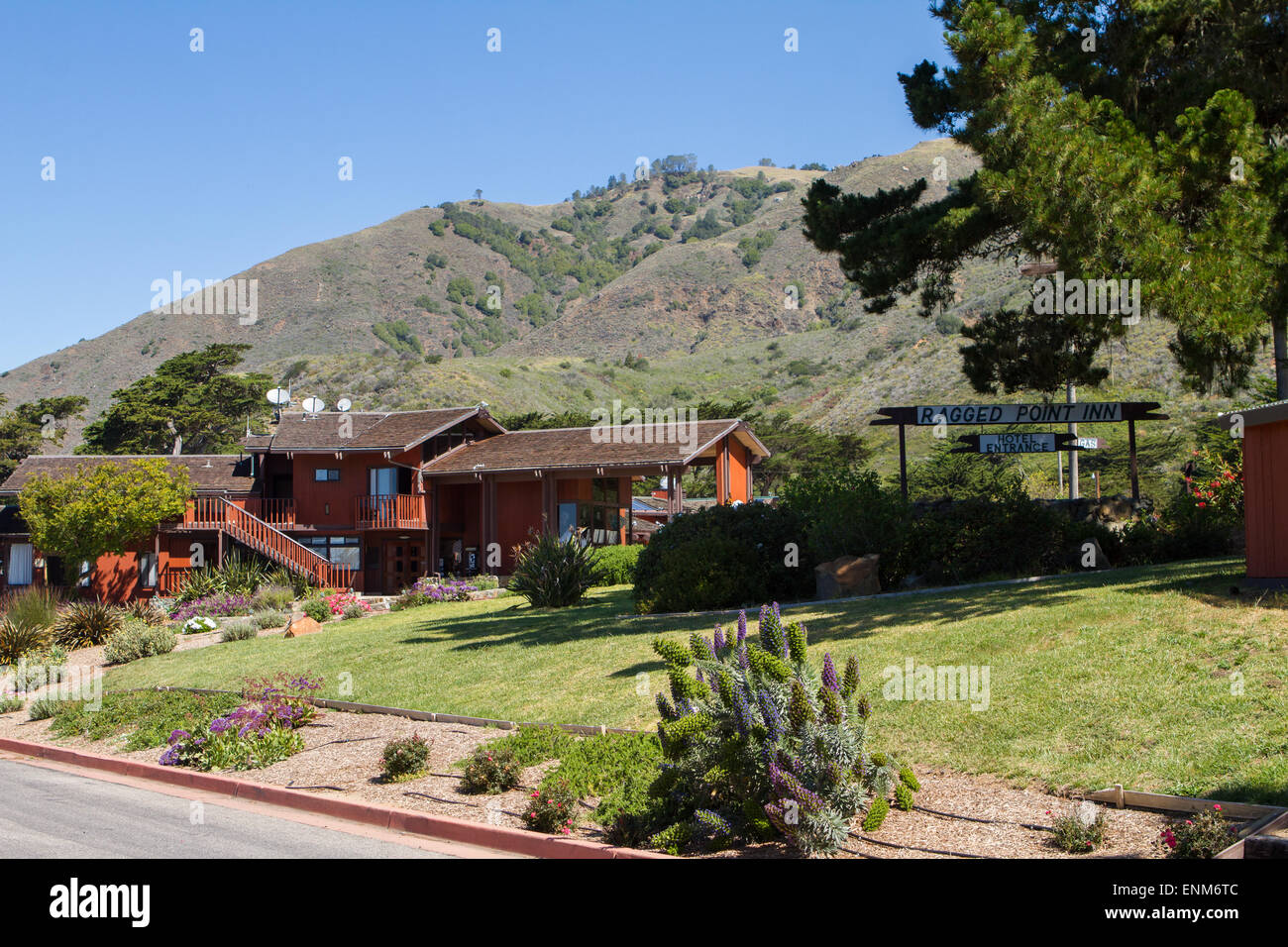 Ragged point landmark resort area on Pacific Coast Highway part of Big ...