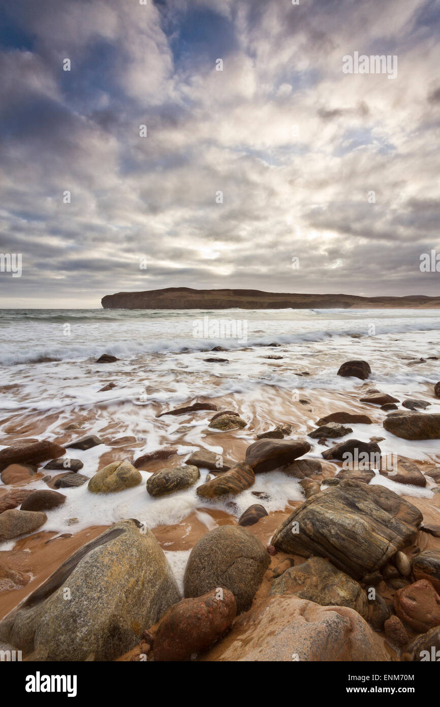 Melvich rocky beach, Sutherland, North Scotland Stock Photo - Alamy