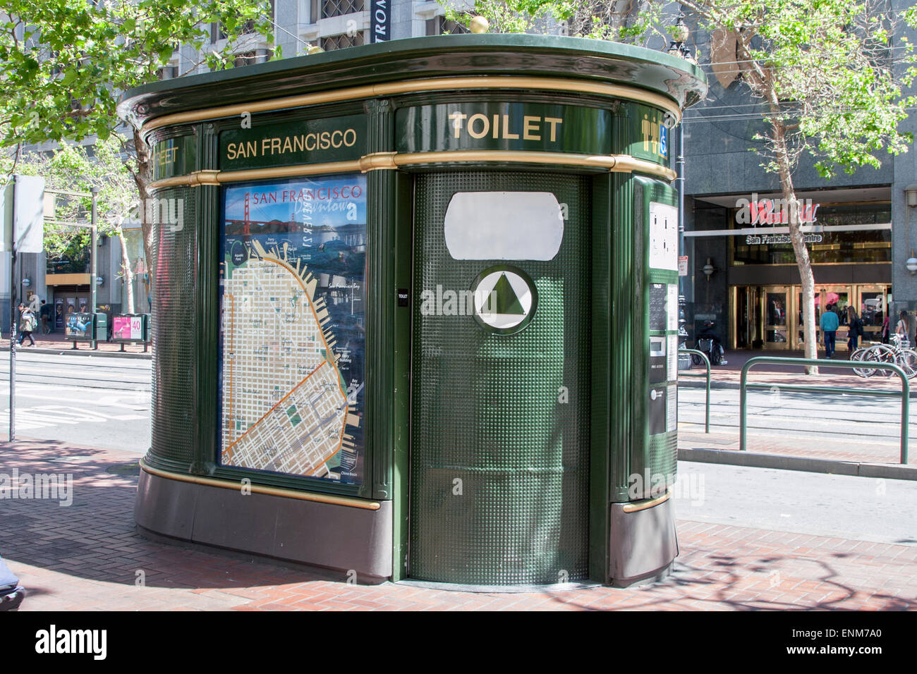 Public toilet on Market Street in San Francisco, California Stock Photo ...