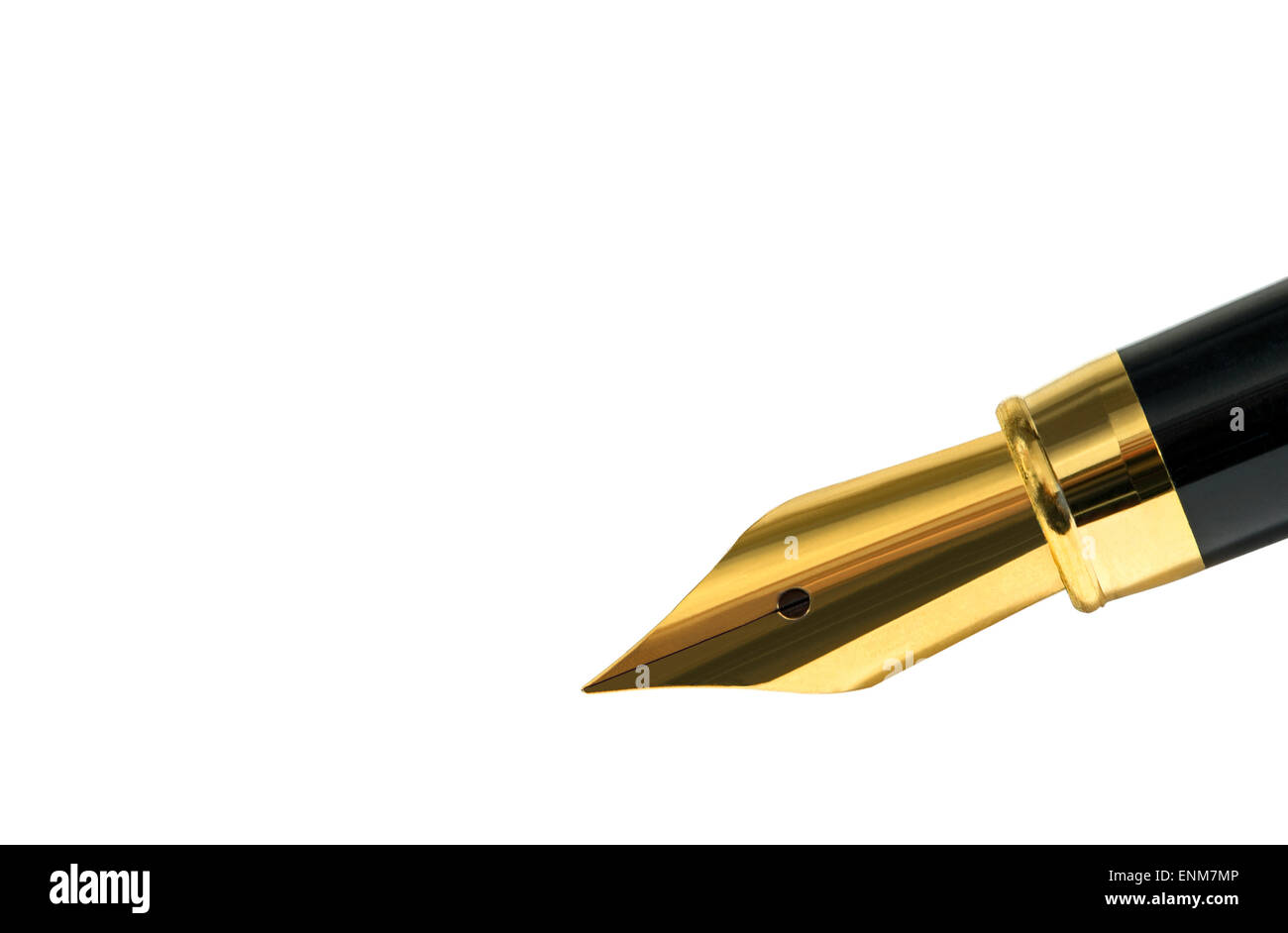 Golden fountain pen Stock Photo - Alamy