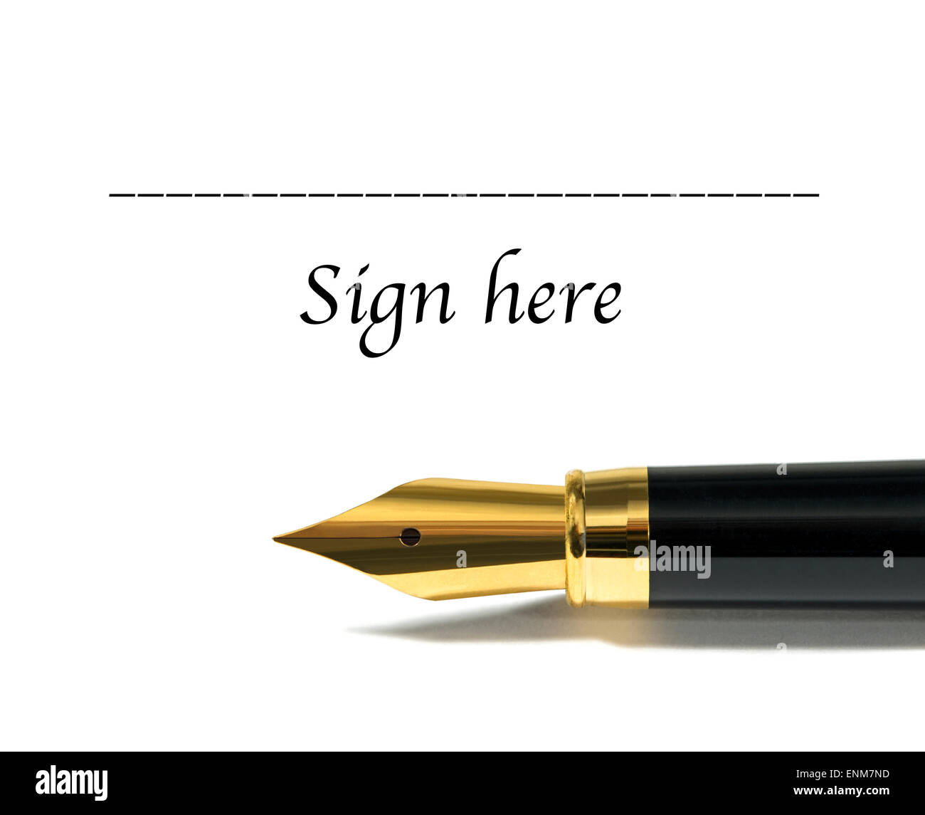sign here form Stock Photo - Alamy