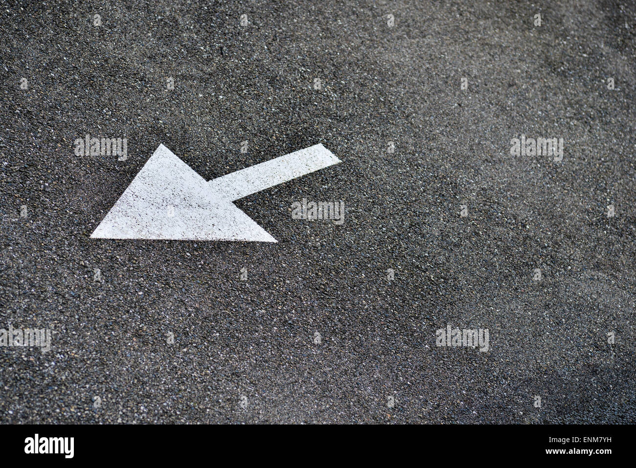 Arrows on a raod-Karting Circuit Stock Photo - Alamy