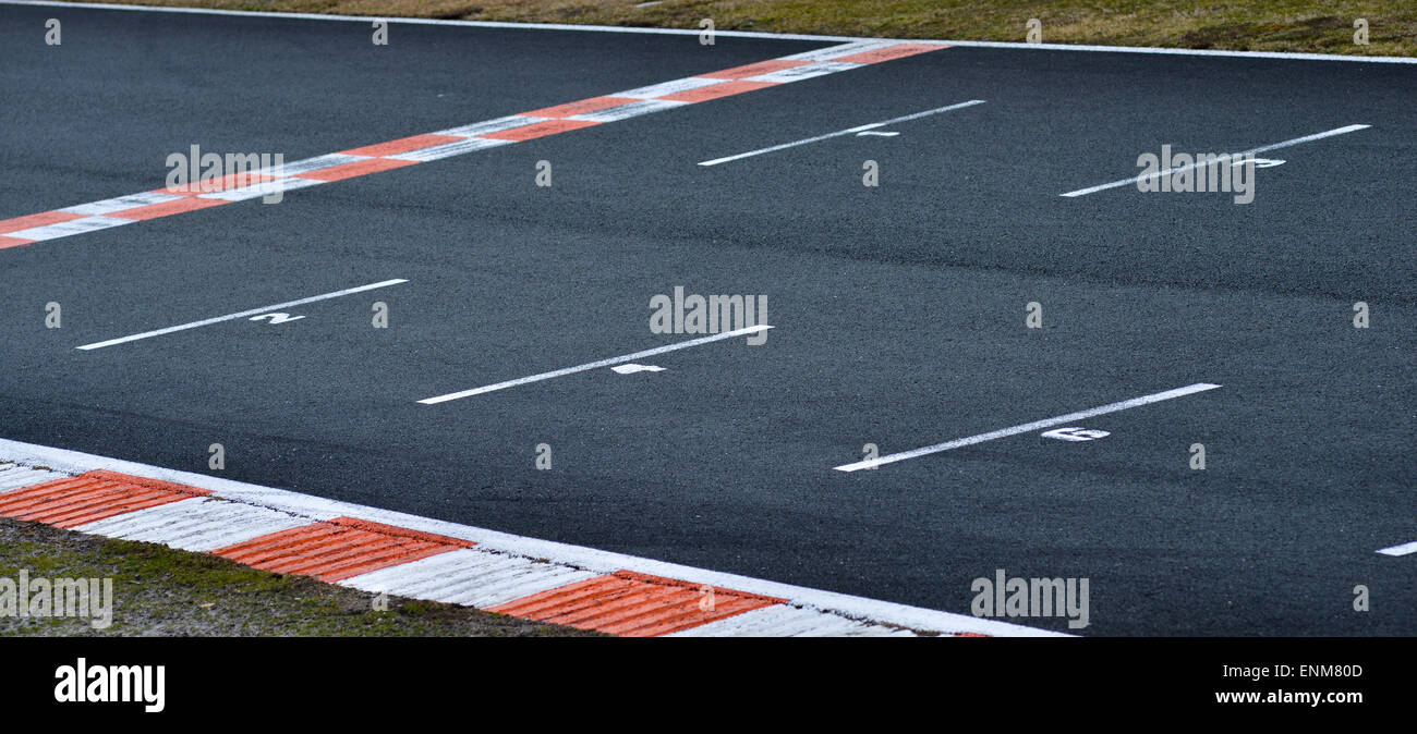 Karting Circuit-Starting line Stock Photo - Alamy