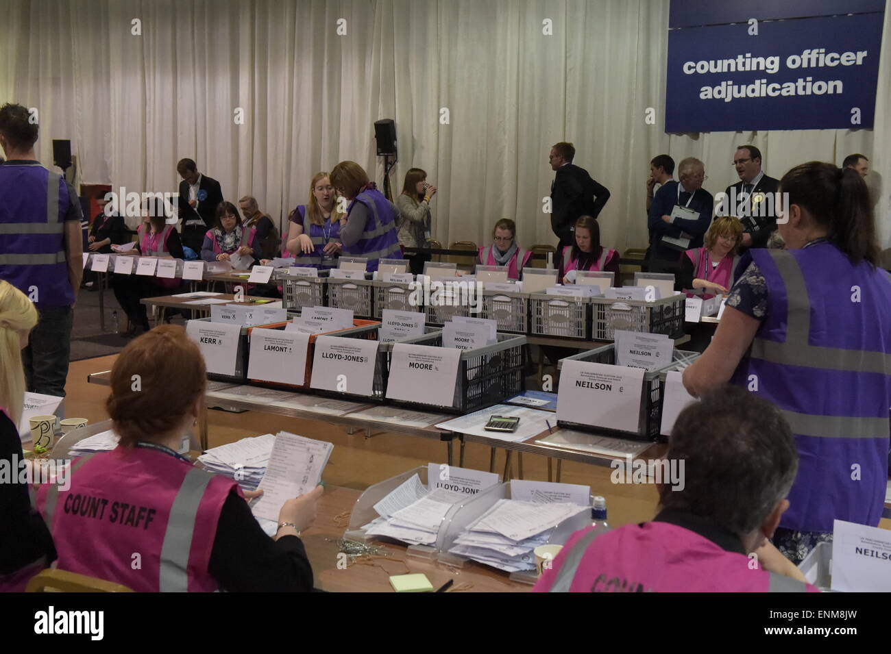 Springwood Hall, Kelso, Scotland, UK. 08th May, 2015. General Election ...