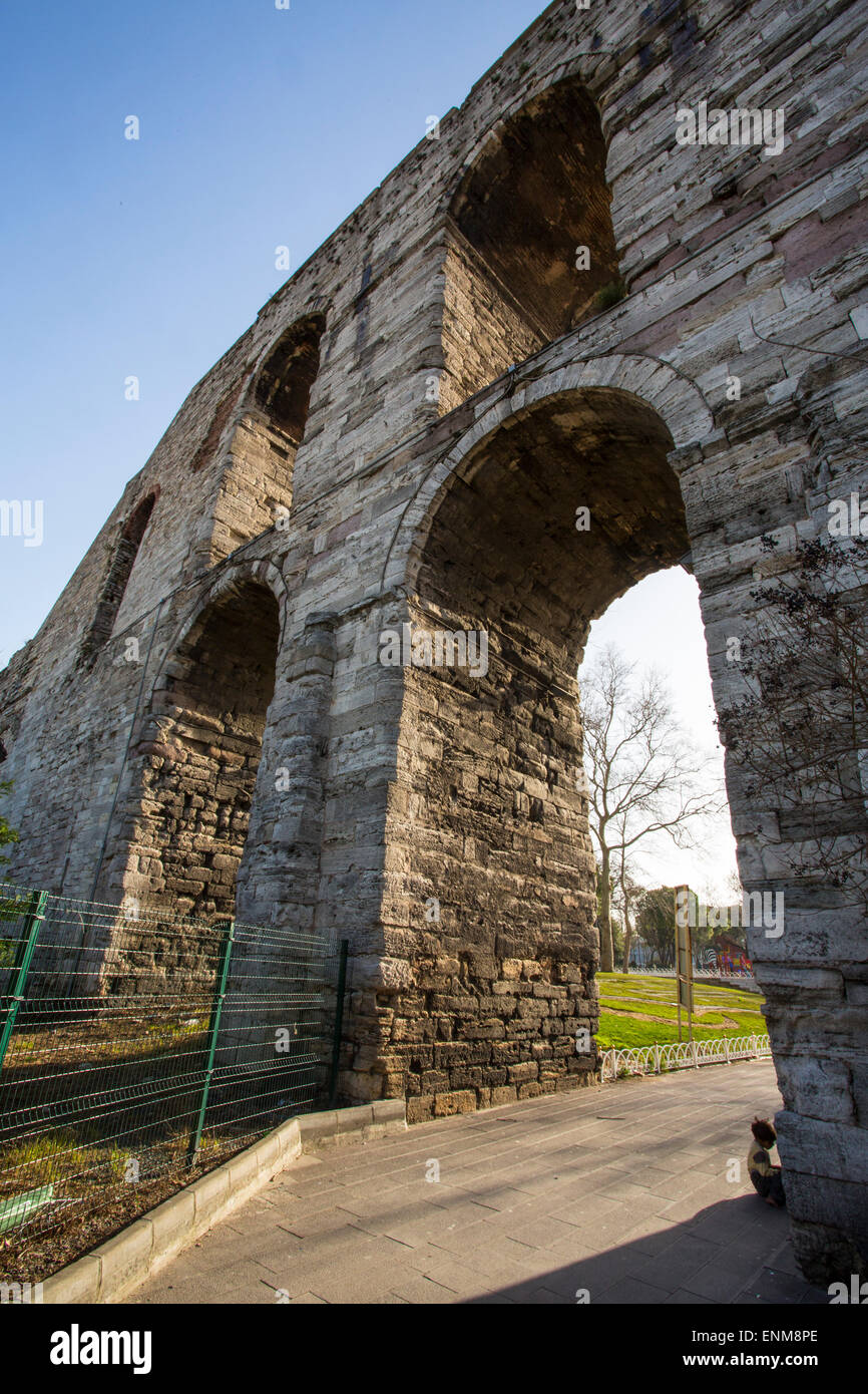 The Ancient Wall surrounding Istanbul, Turkey Stock Photo - Alamy