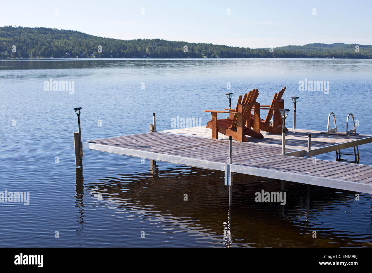 pier by the lake Stock Photo - Alamy