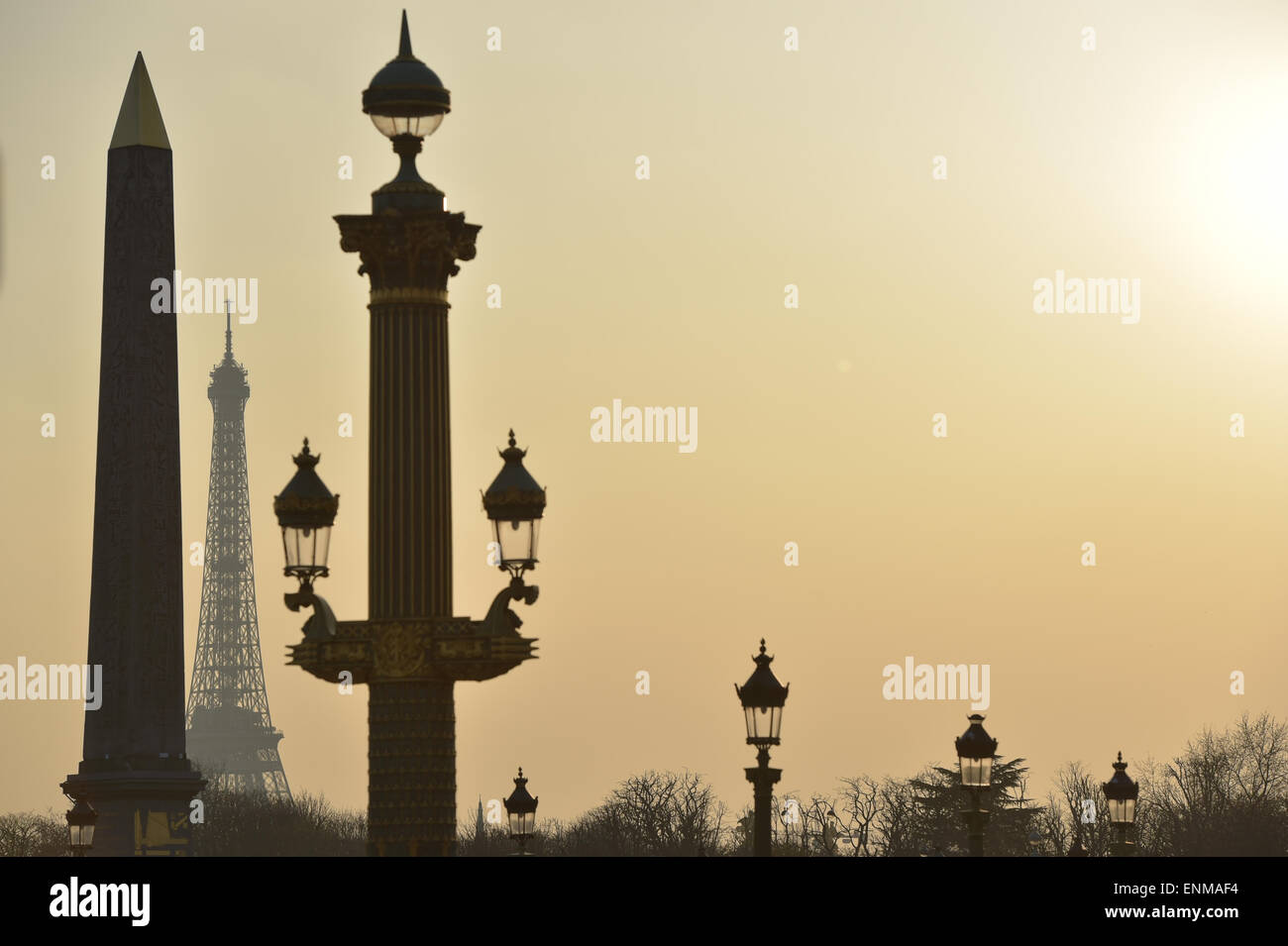 Eiffel Tower and Place de la Concorde, Paris, France Stock Photo - Alamy