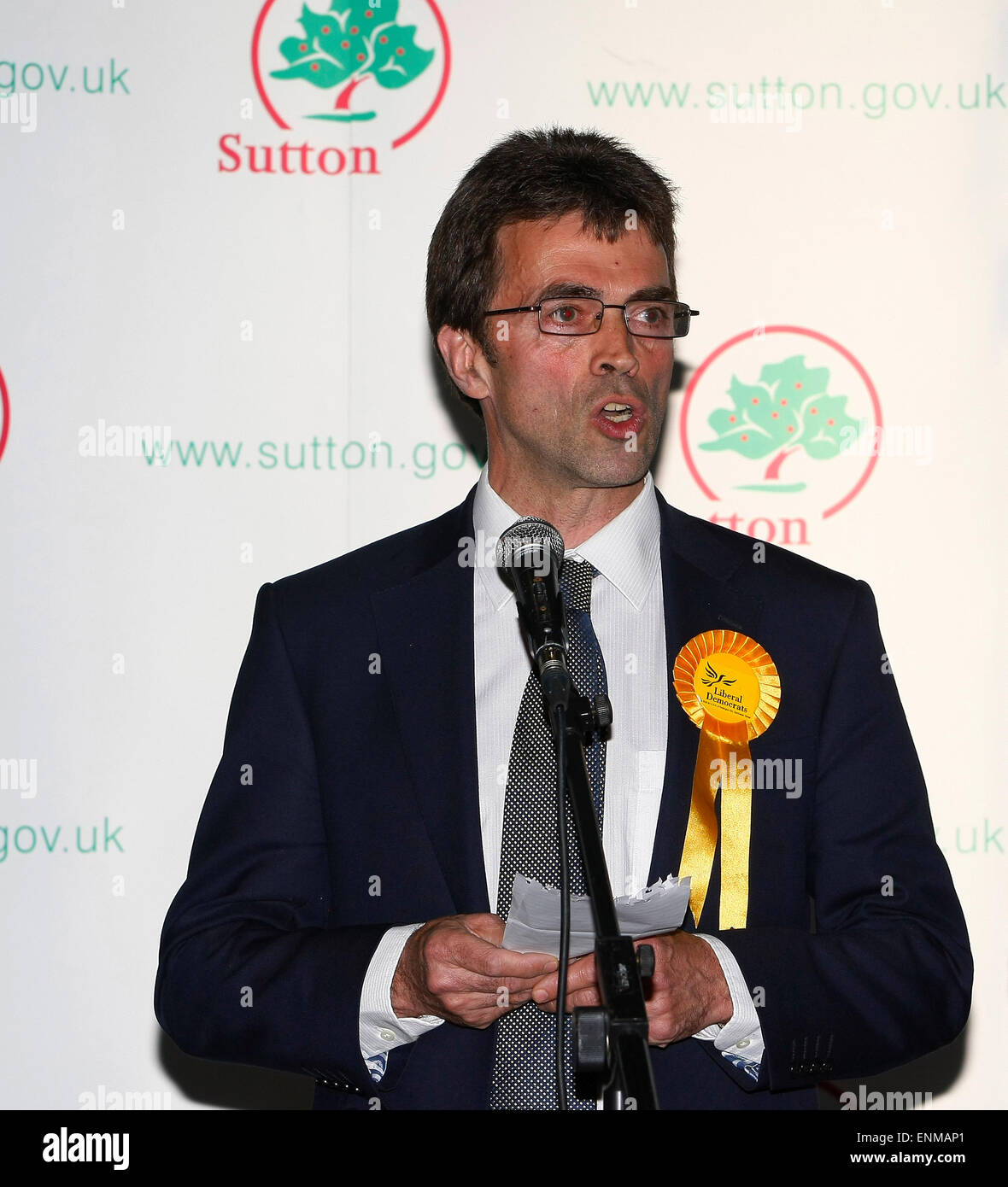 Portrait of Tom Brake, Liberal Member of Parliament for Carshalton and ...