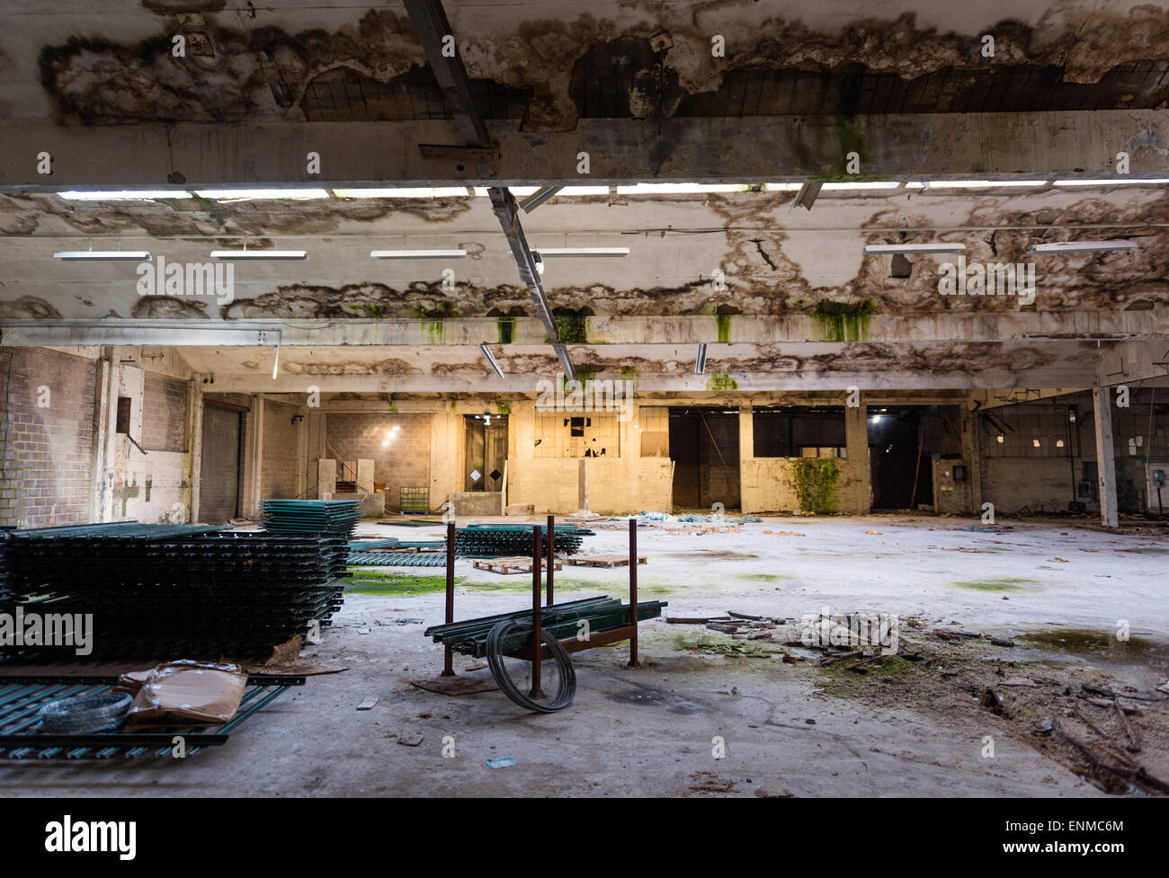 Inside old derelict warehouse hi-res stock photography and images - Alamy