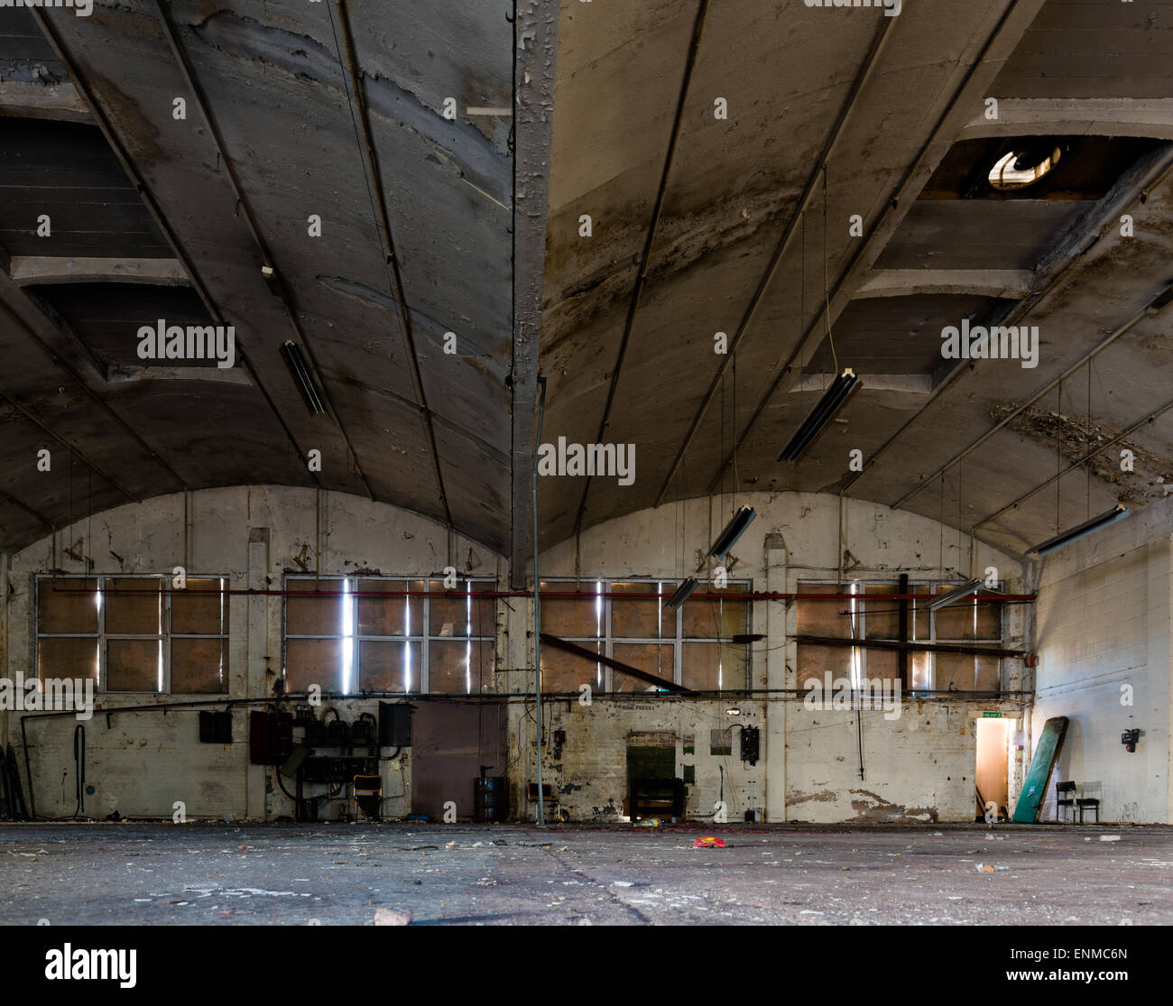 Inside old derelict warehouse hi-res stock photography and images - Alamy
