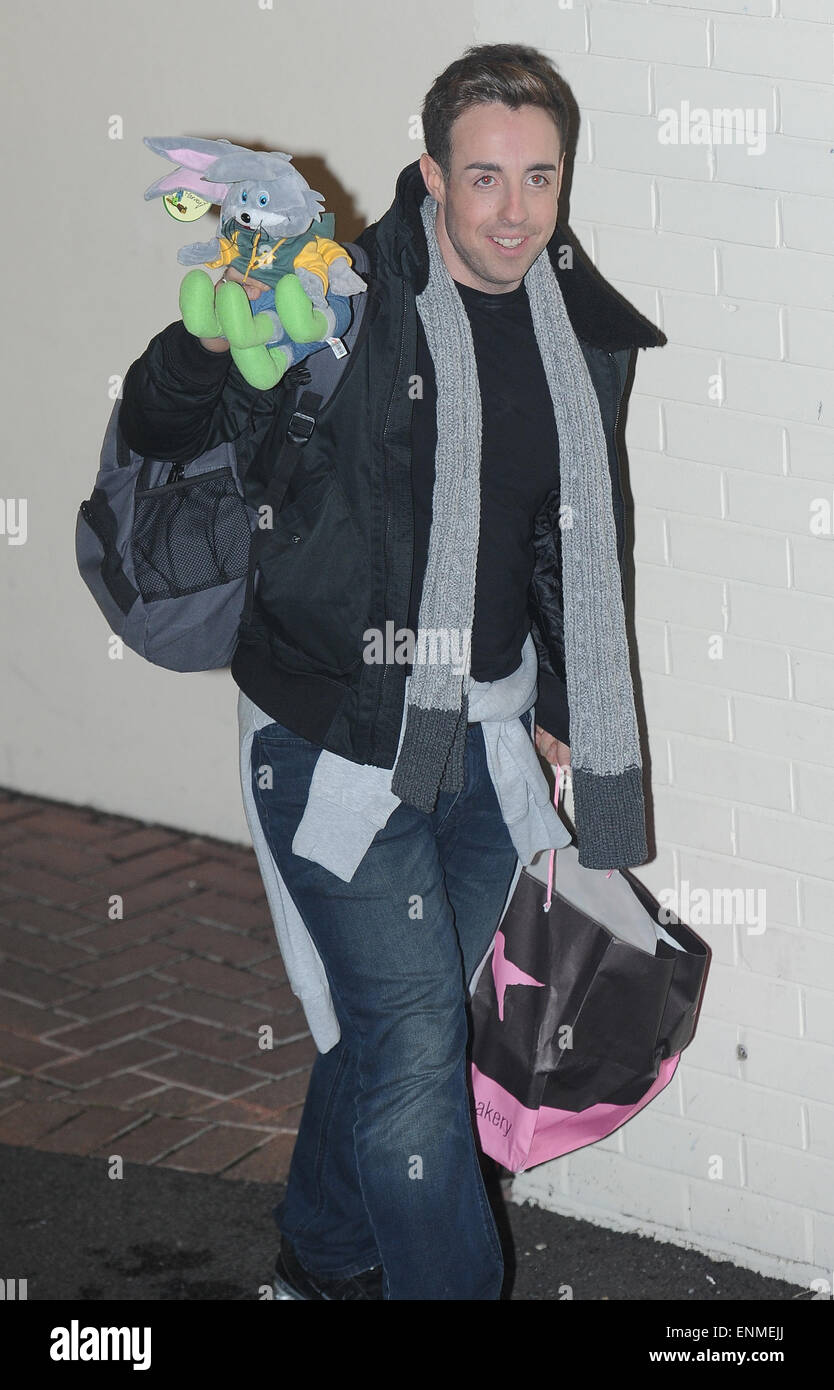 Departures from the 'X Factor' studios after the live show Featuring ...