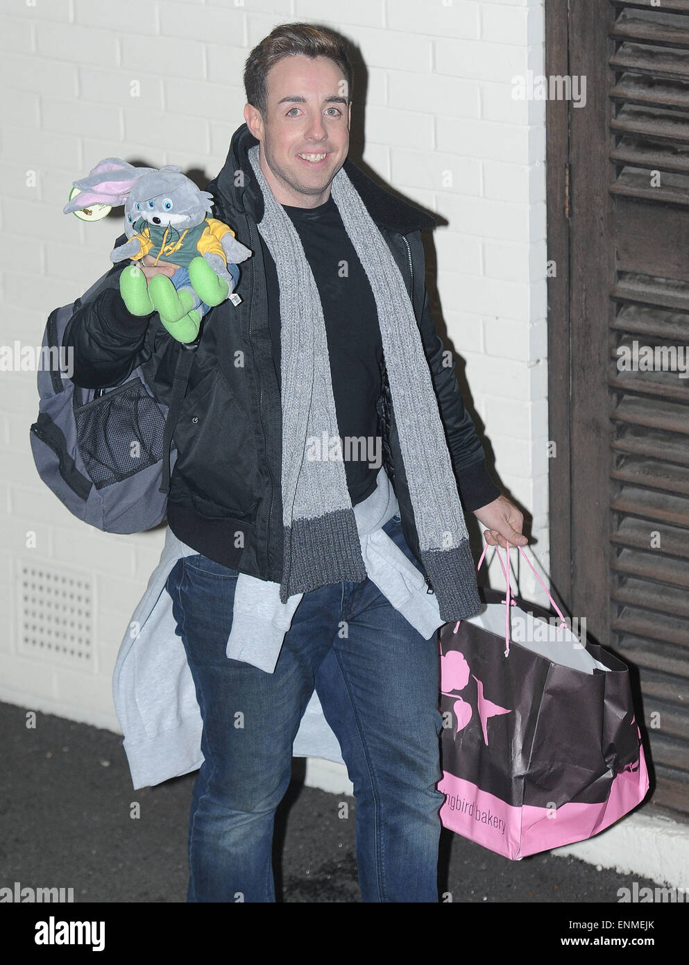 Departures from the 'X Factor' studios after the live show Featuring ...