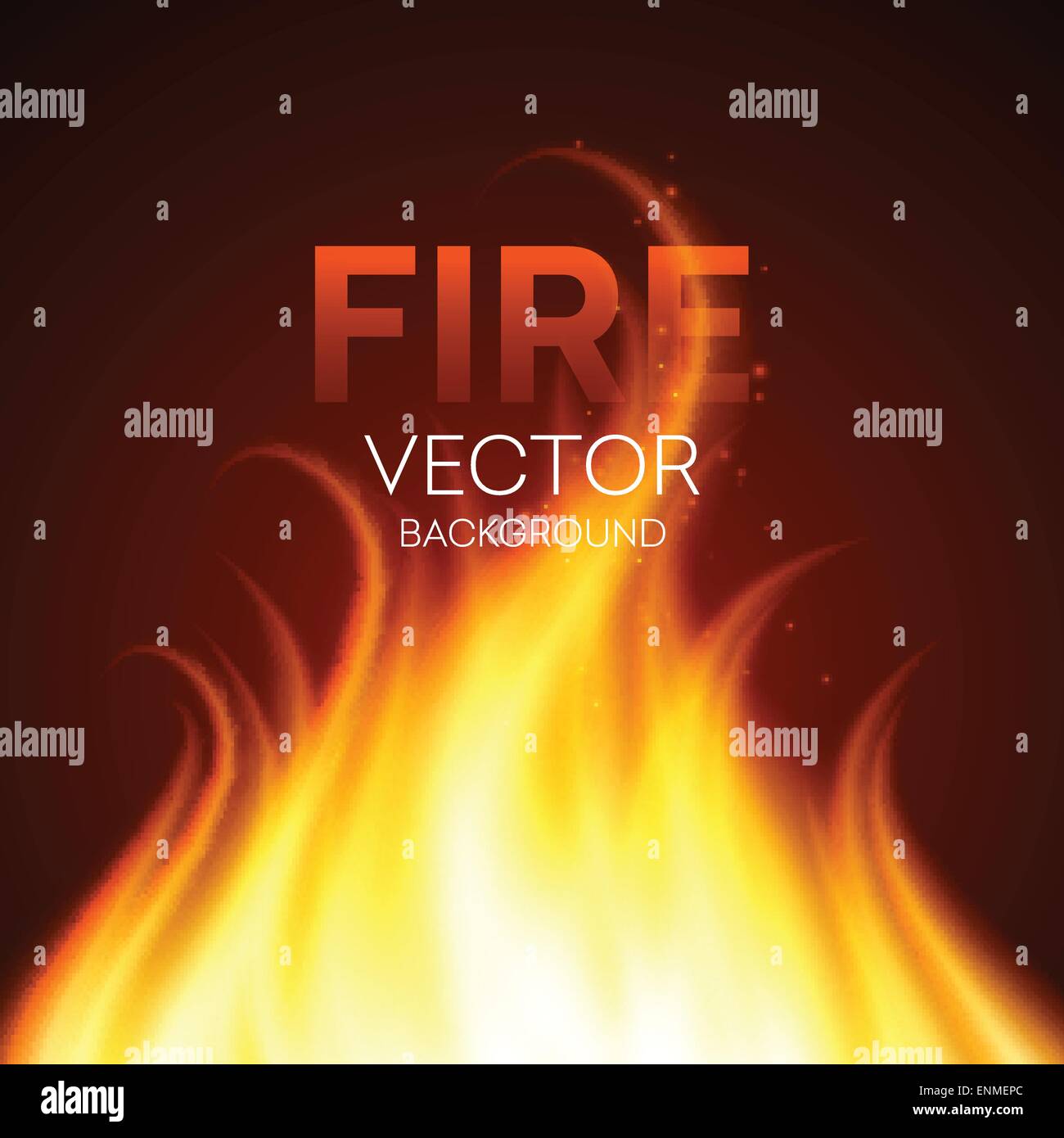 Fire realistic background. Vector illustration EPS 10 Stock Vector ...