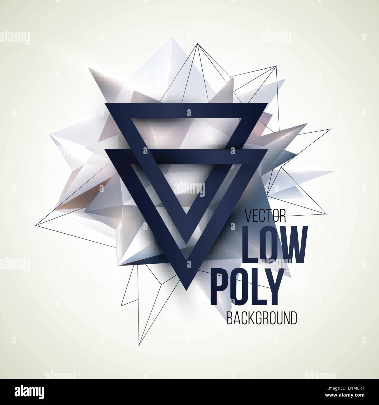 Low poly triangular background. Design element. Vector illustration EPS ...