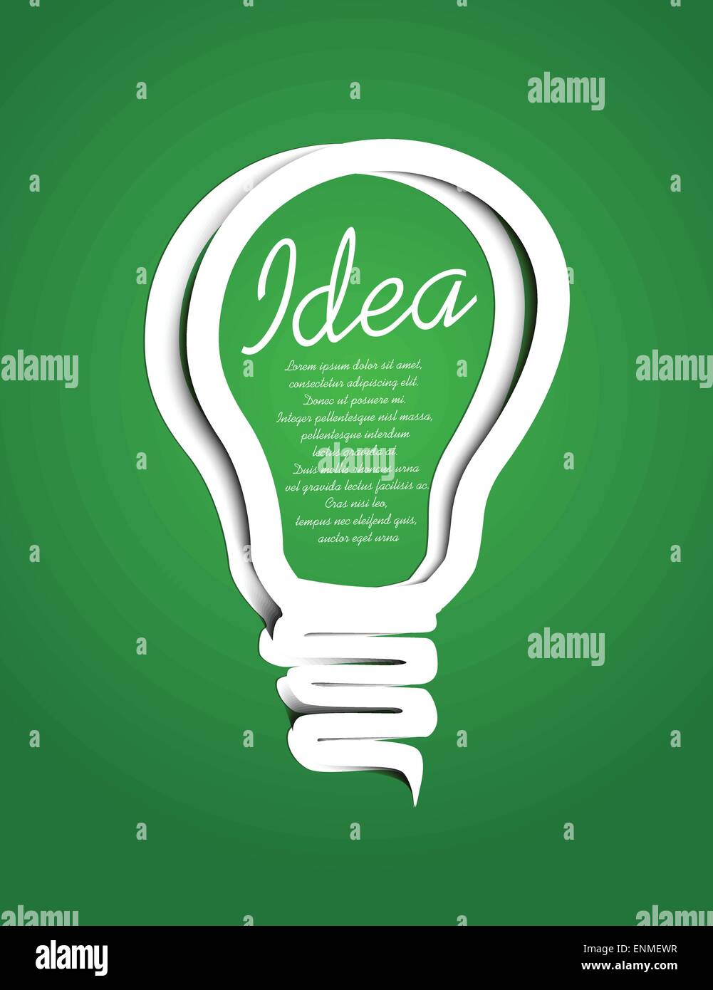 Light bulb paper art Stock Vector Images - Alamy
