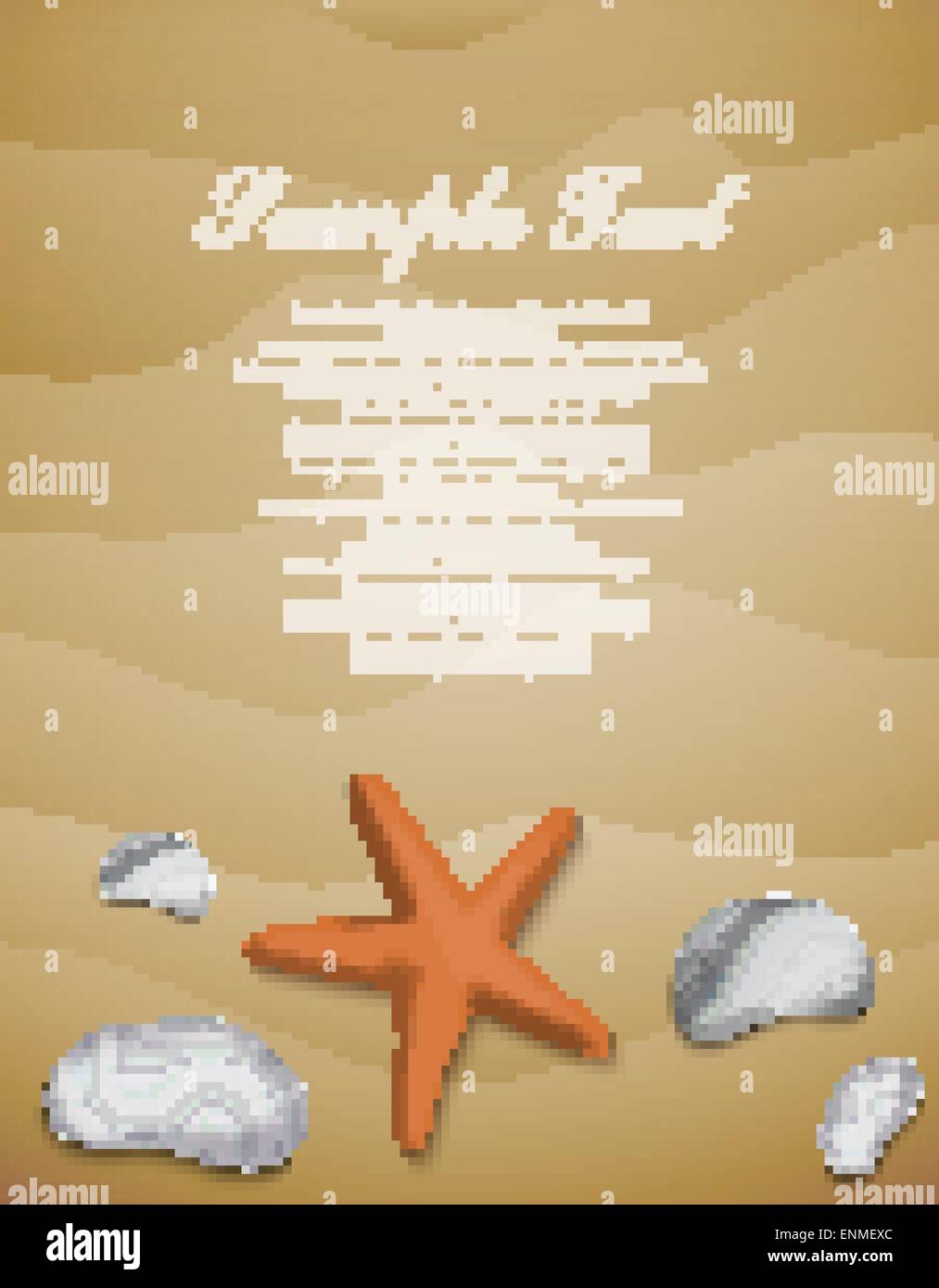 Vacation background beach sand Stock Vector Images - Alamy