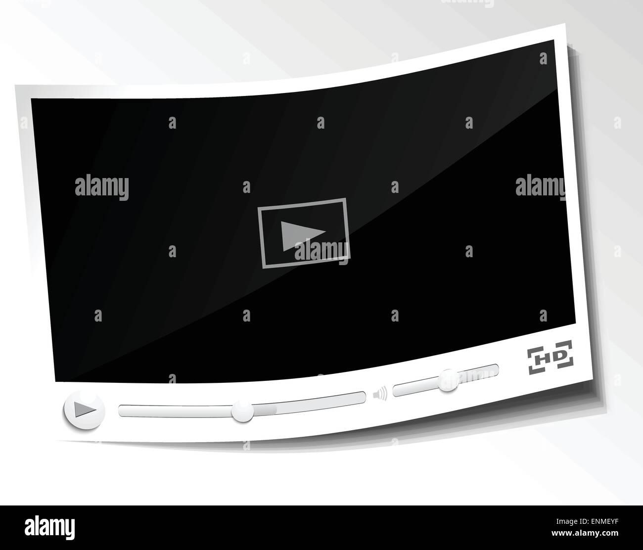 Paper video player Stock Vector Image & Art - Alamy