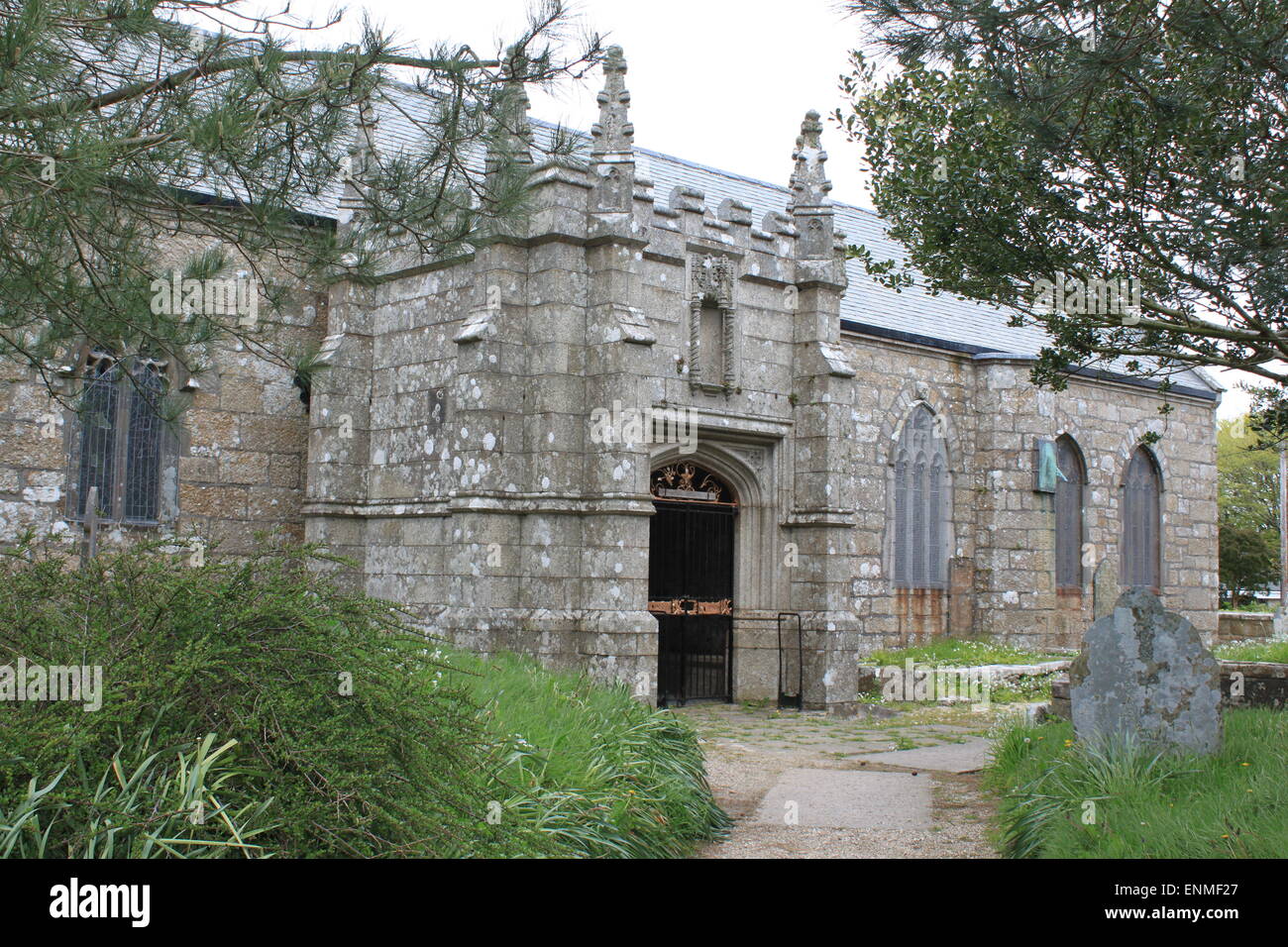 madron church in penwith west cornwall Stock Photo - Alamy