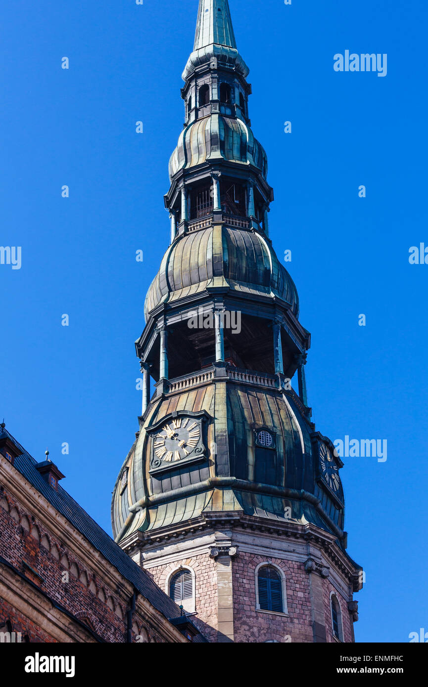 Riga st peters church tower hi-res stock photography and images - Alamy