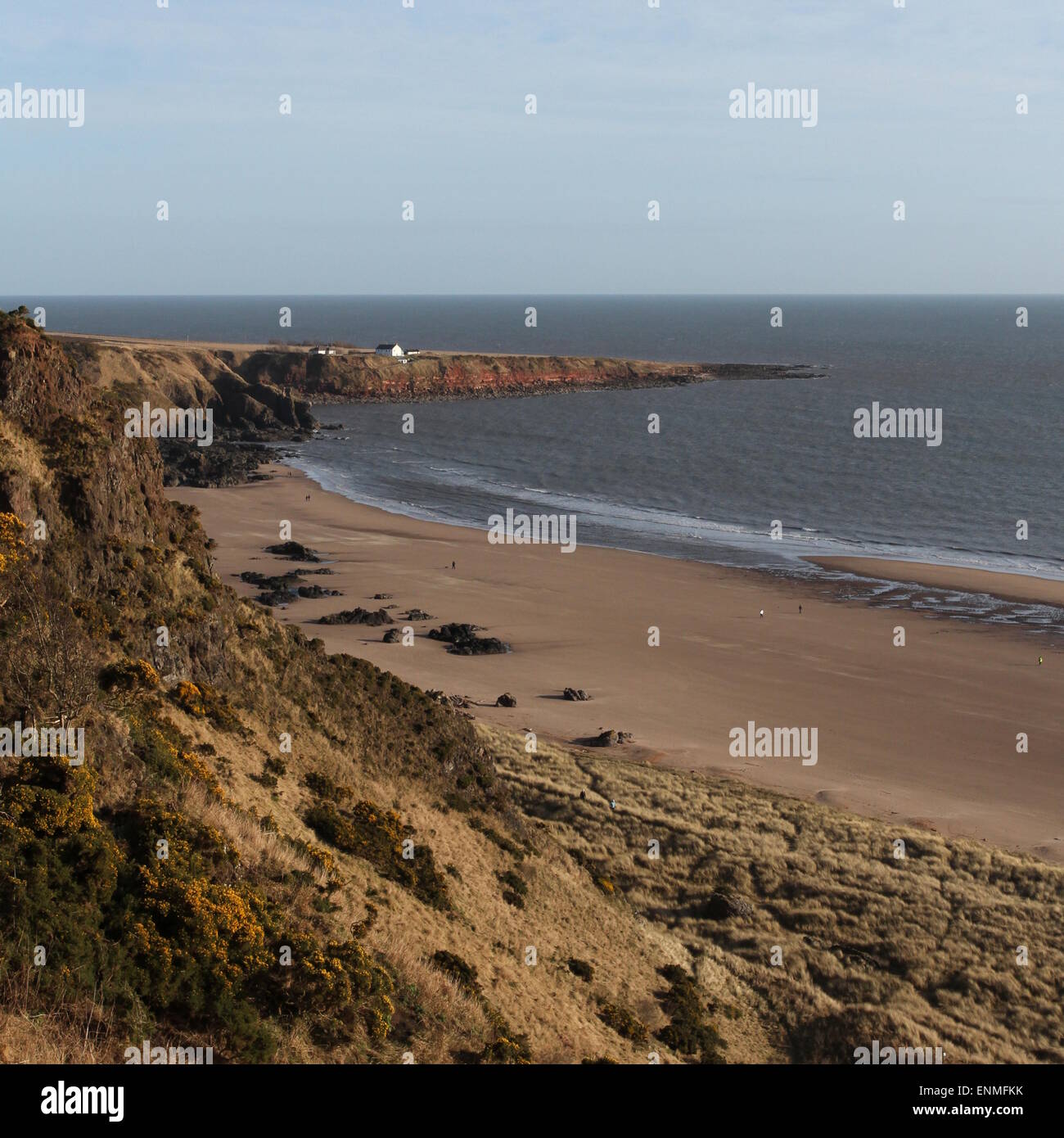 St Cyrus Nature Reserve Scotland January 2015 Stock Photo - Alamy