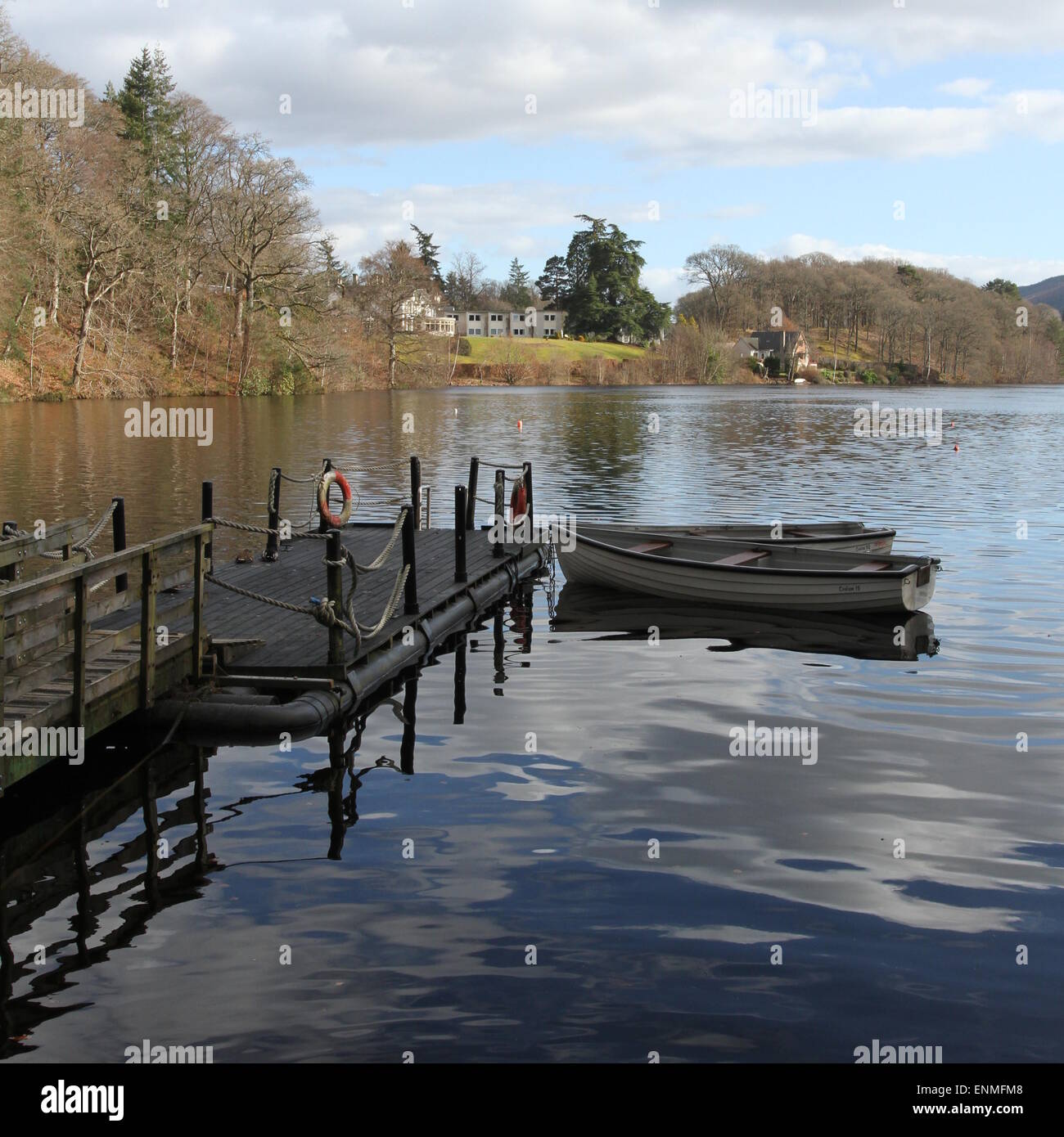 Loch Faskally Pitlochry Scotland March 2015 Stock Photo - Alamy