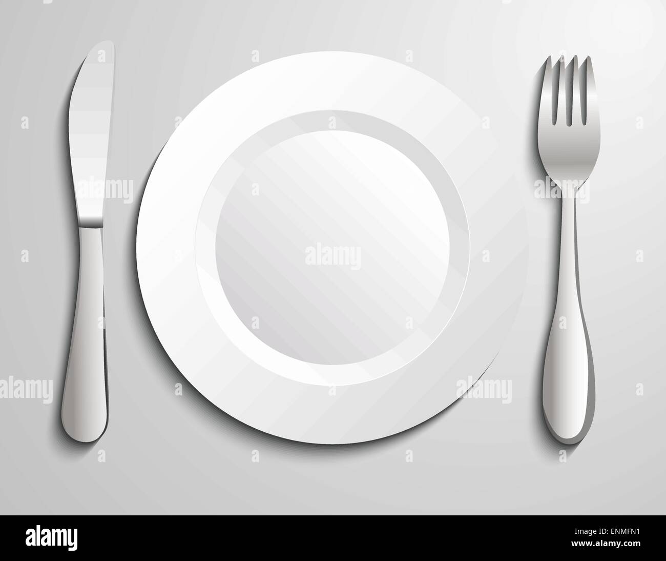 Elegant table setting fork Stock Vector Images - Alamy