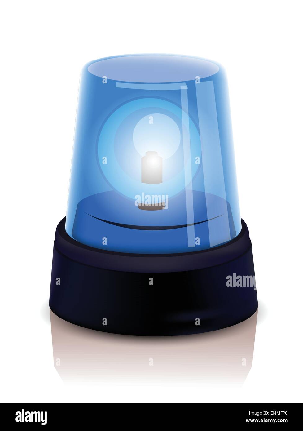 Blue Police beacon Stock Vector Image & Art - Alamy