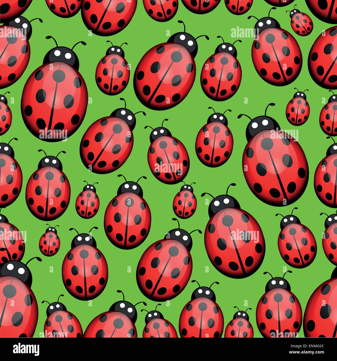 Seamless ladybug background Stock Vector Image & Art - Alamy