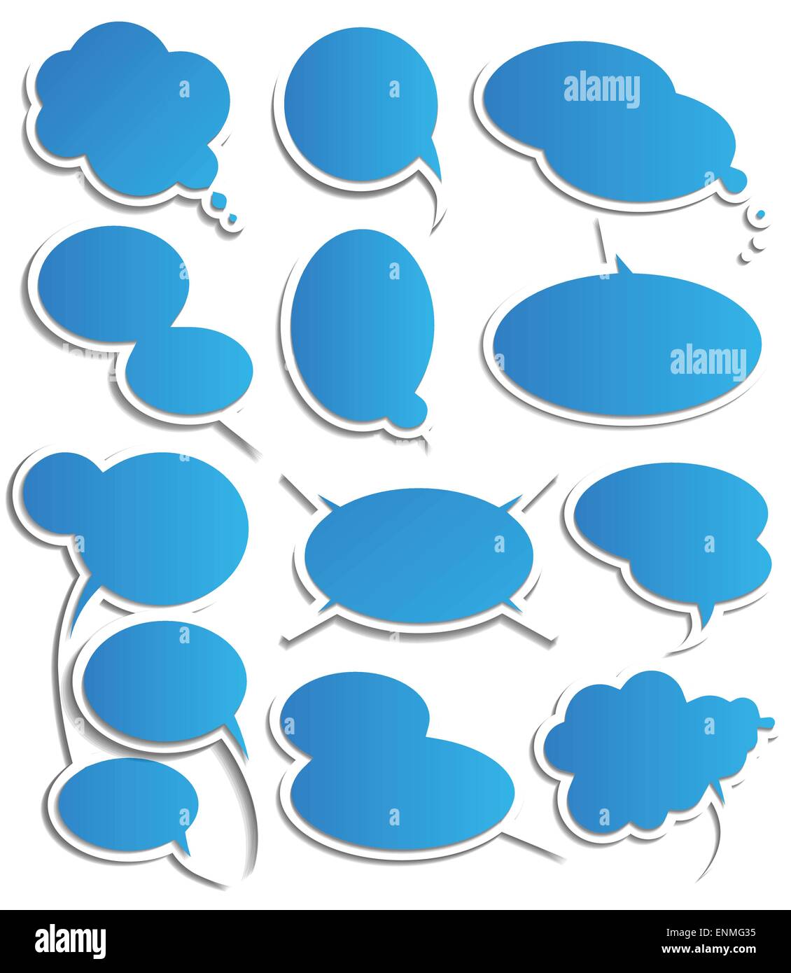 Set of speech bubbles Stock Vector Image & Art - Alamy