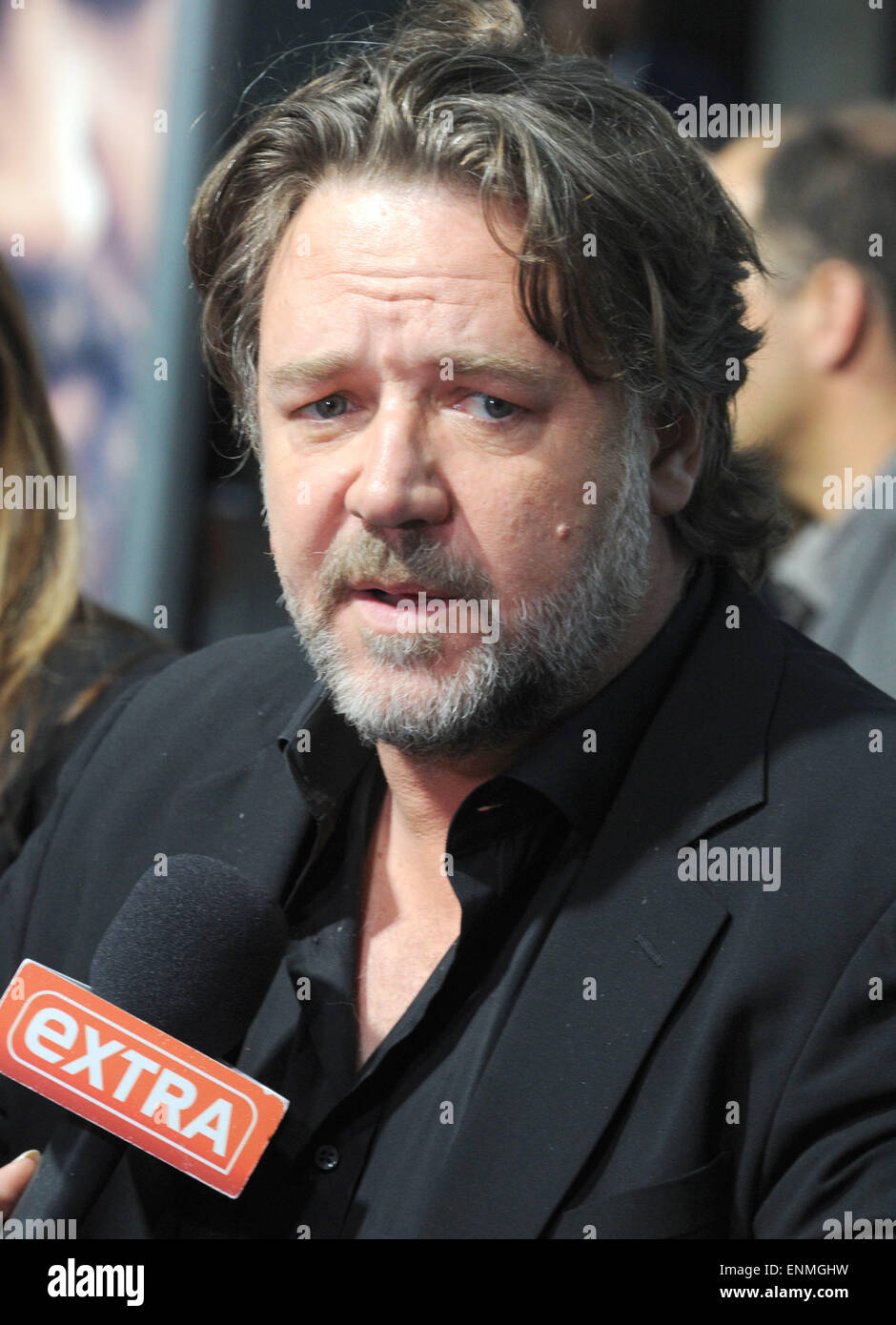 RUSSELL CROWE Australian film actor and producer in April 2015. Photo ...