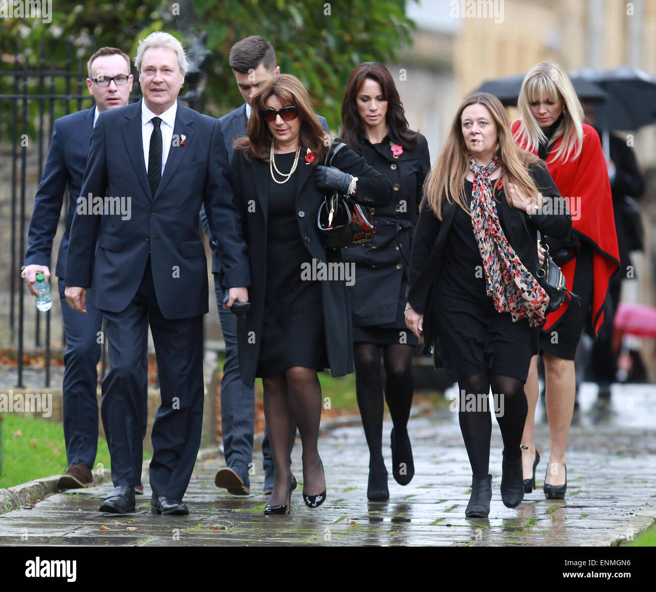 The funeral of Lynda Bellingham Featuring: Kate Thornton,Jane MacDonald ...