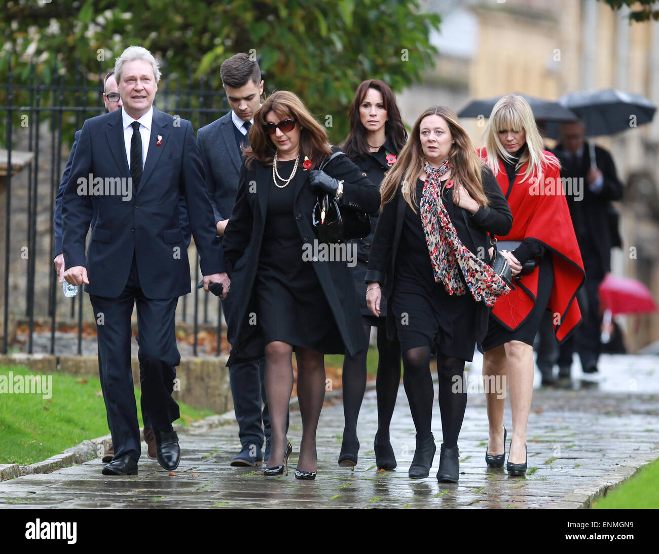 The funeral of Lynda Bellingham Featuring: Kate Thornton,Jane MacDonald ...
