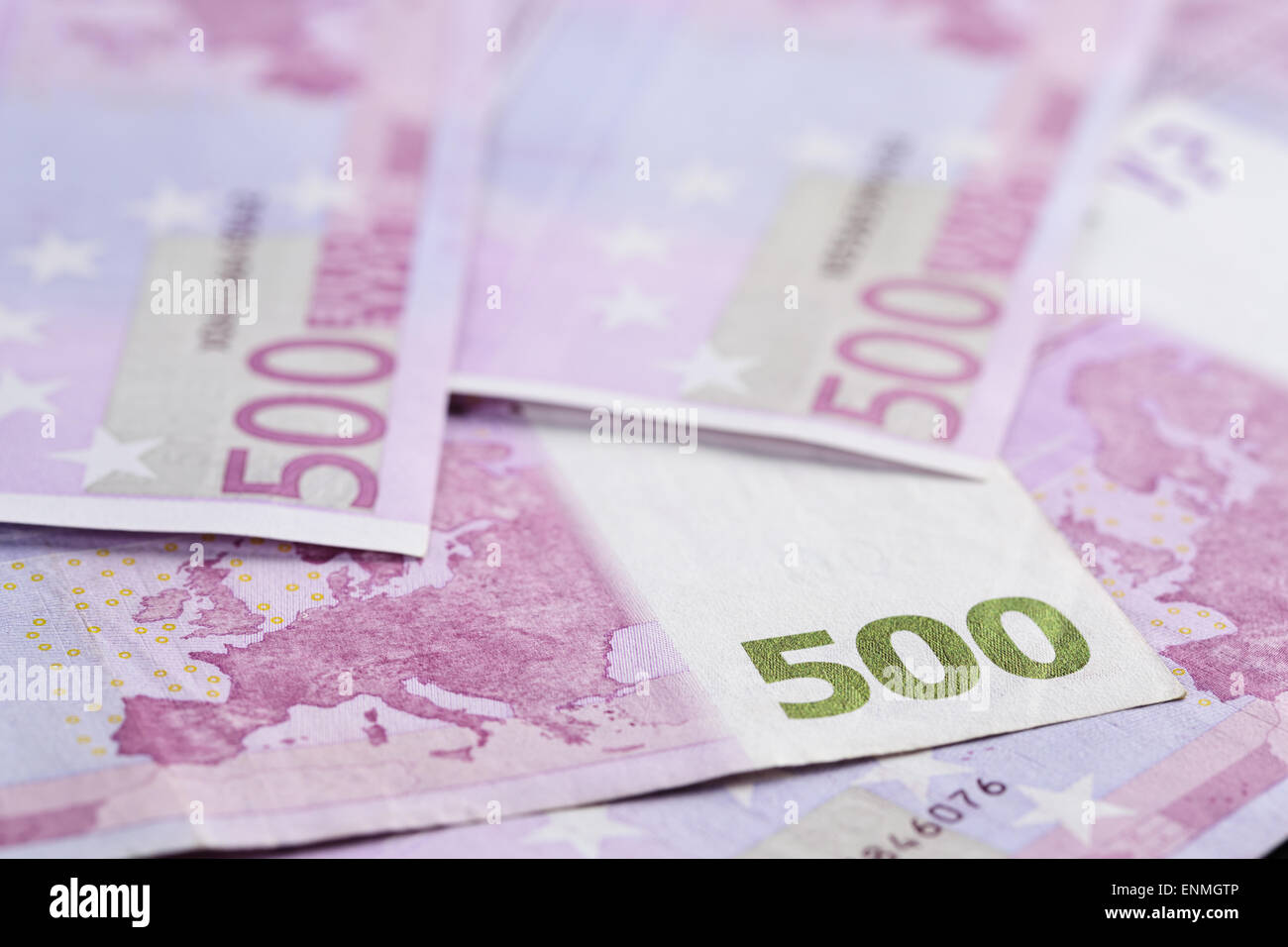 500 euro notes background closeup photo Stock Photo - Alamy