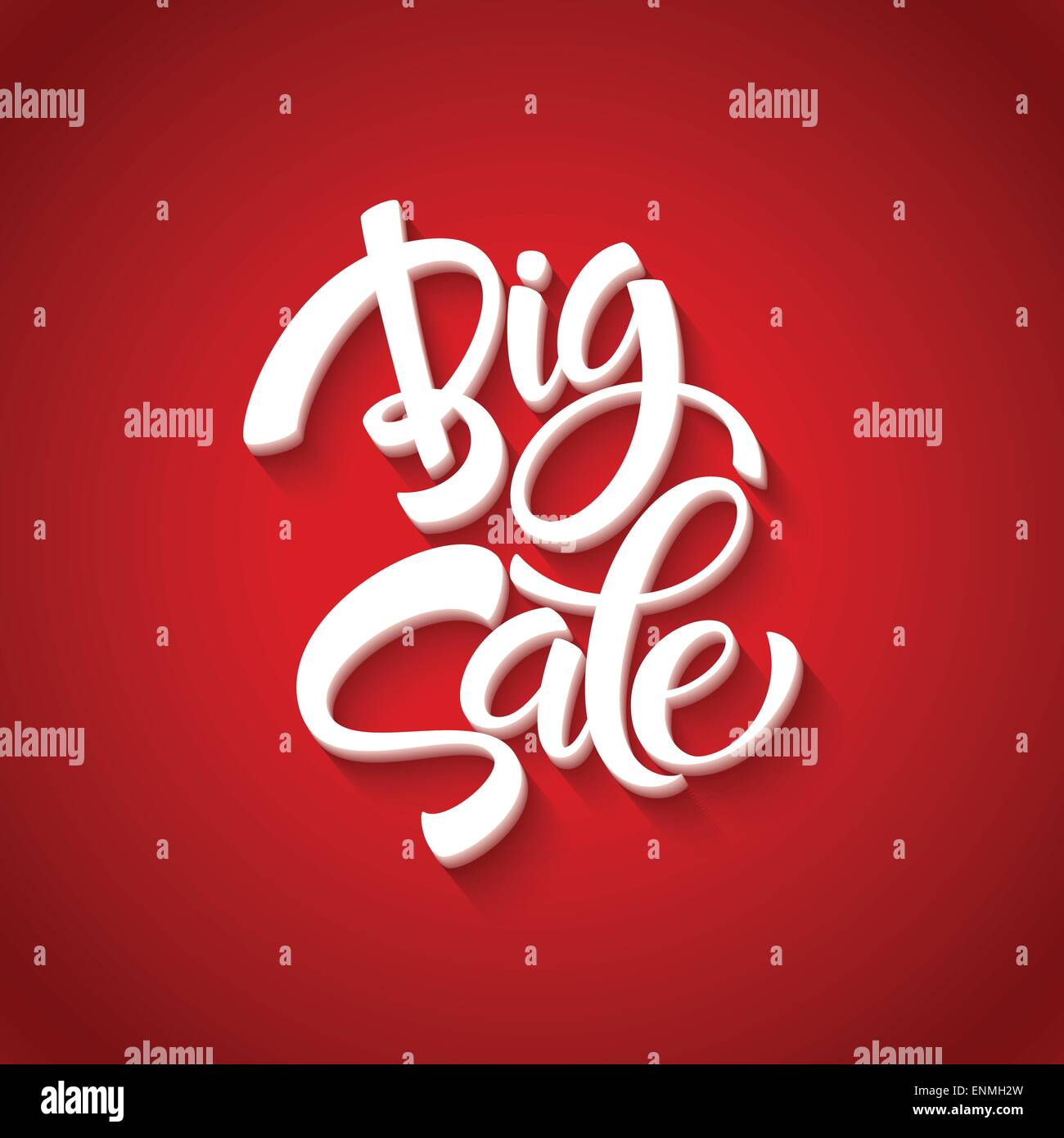 Big Sale Inscription. Calligraphy. Lettering. Vector illustration EPS ...