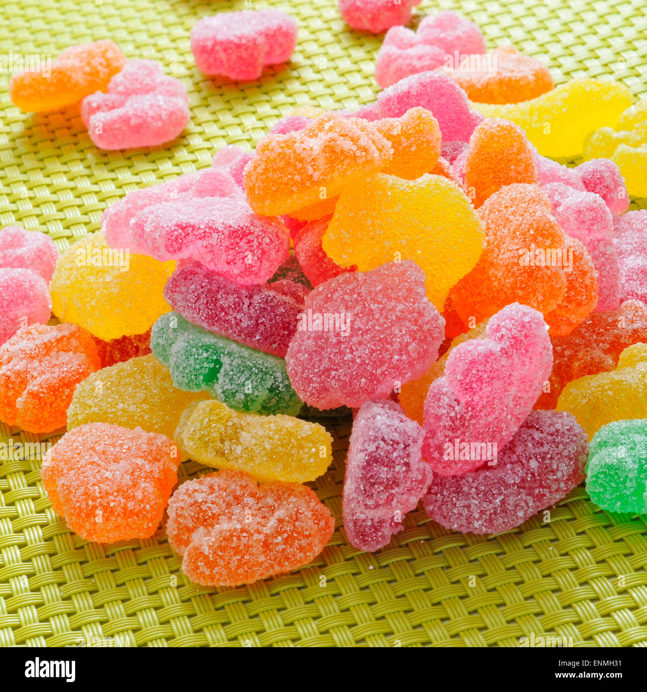Jelly sugar candies hi-res stock photography and images - Alamy