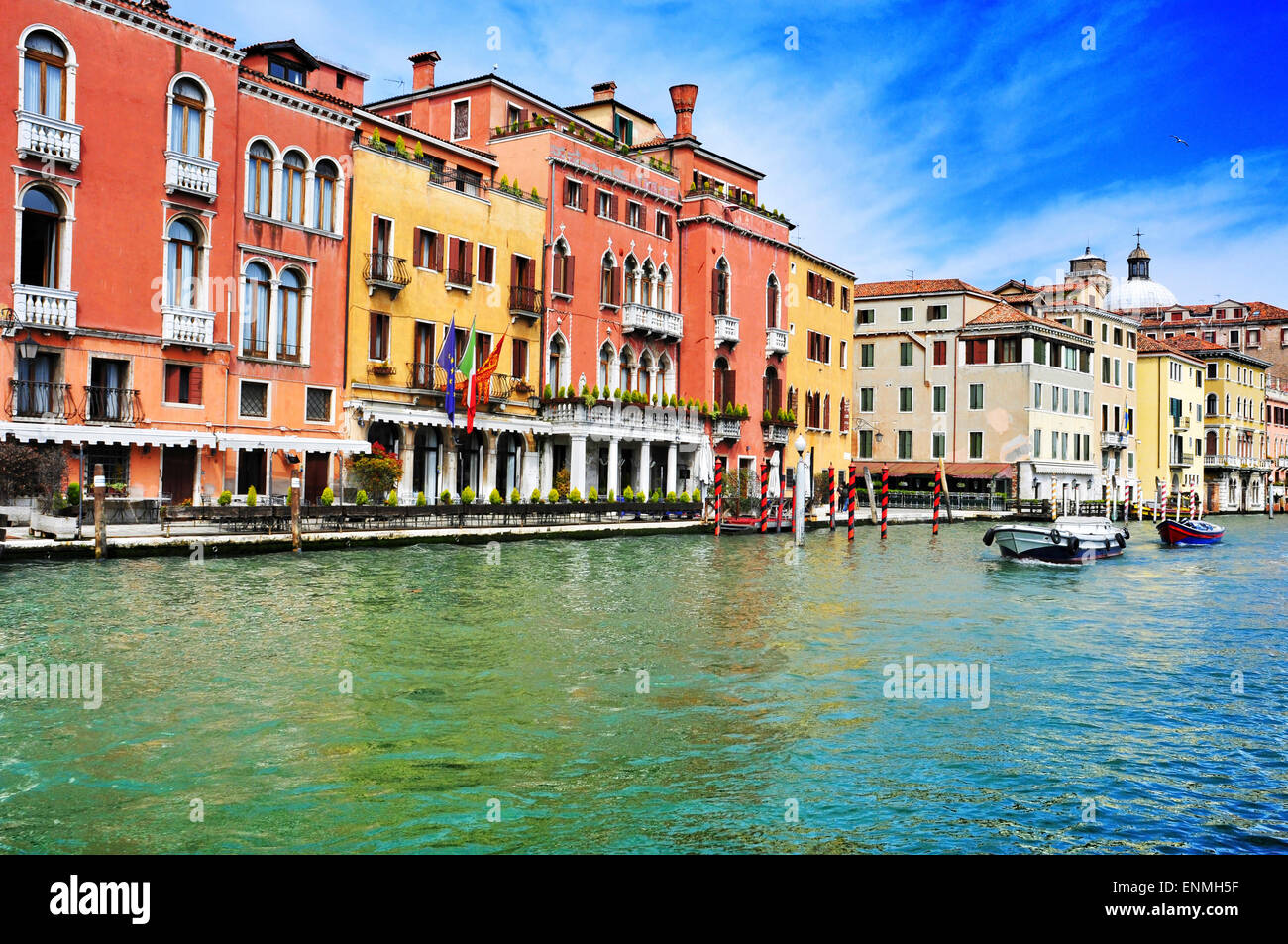 Striped poles venice hi-res stock photography and images - Alamy